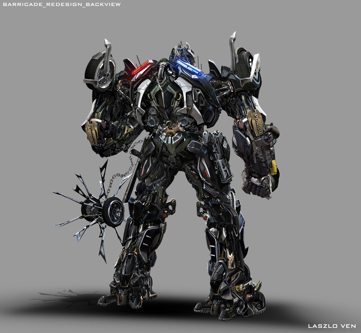 Laszlo Ven - Transformers Rise Of Unicron - Barricade Redesigns