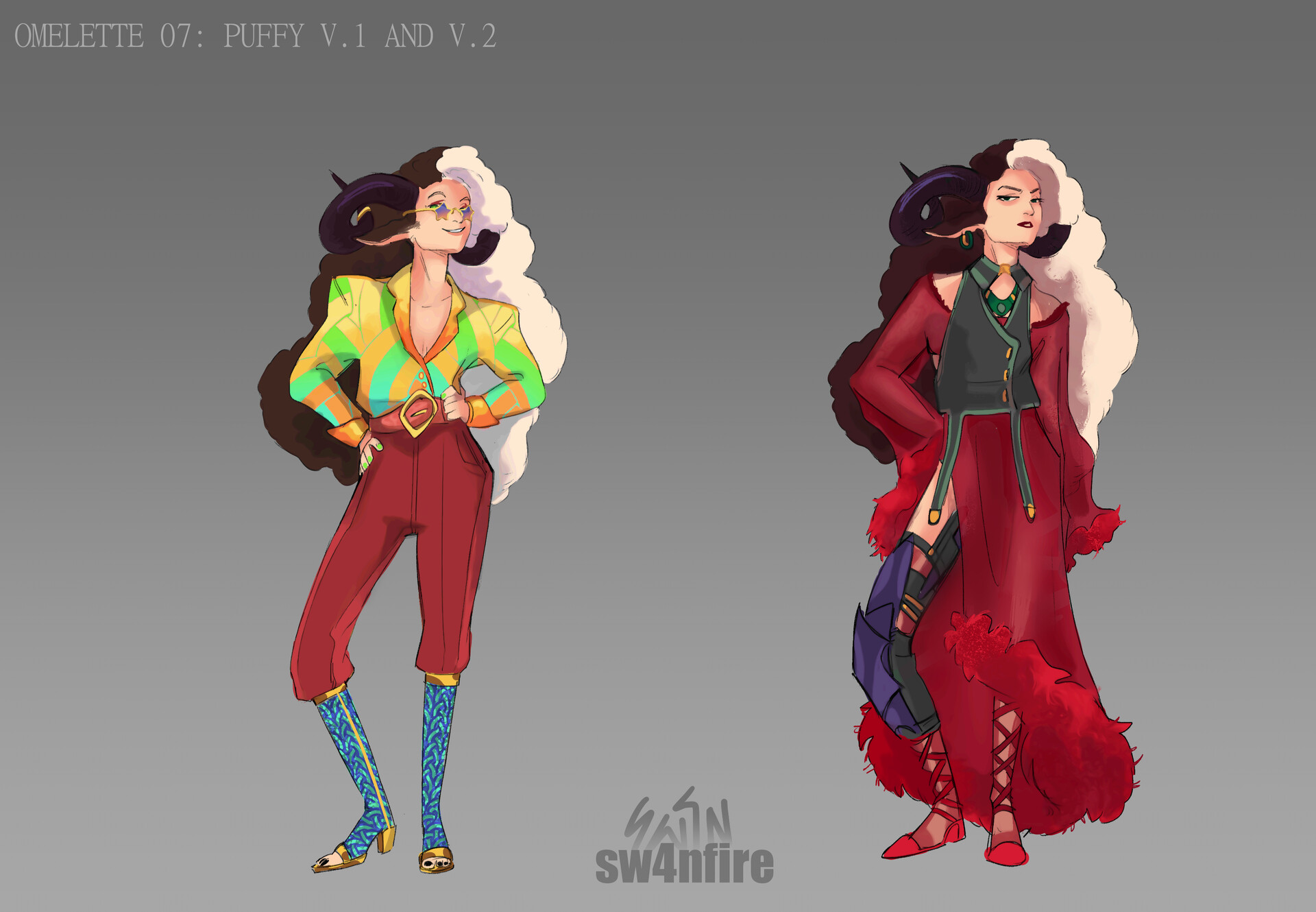 alaa Khalifa - fashion designs for the dsmp : eggpire/badlands