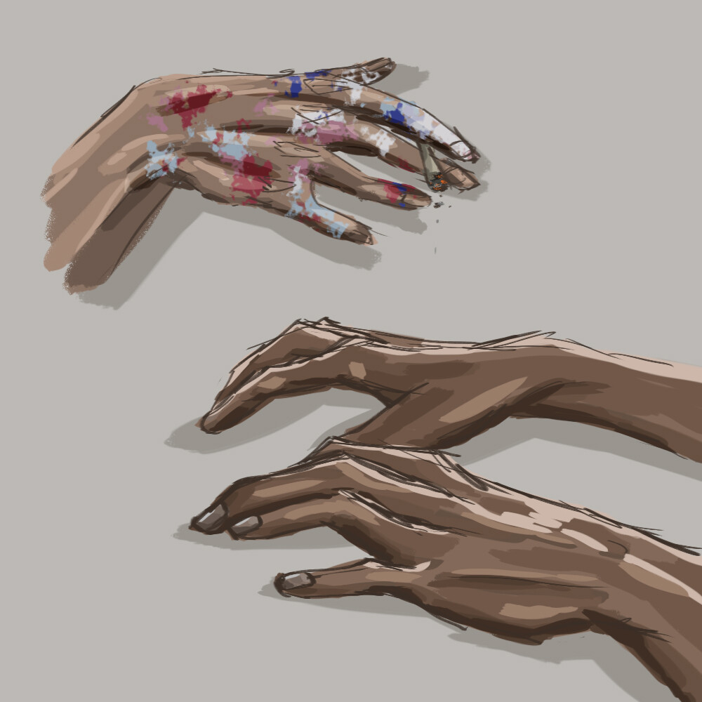 ArtStation - hands study