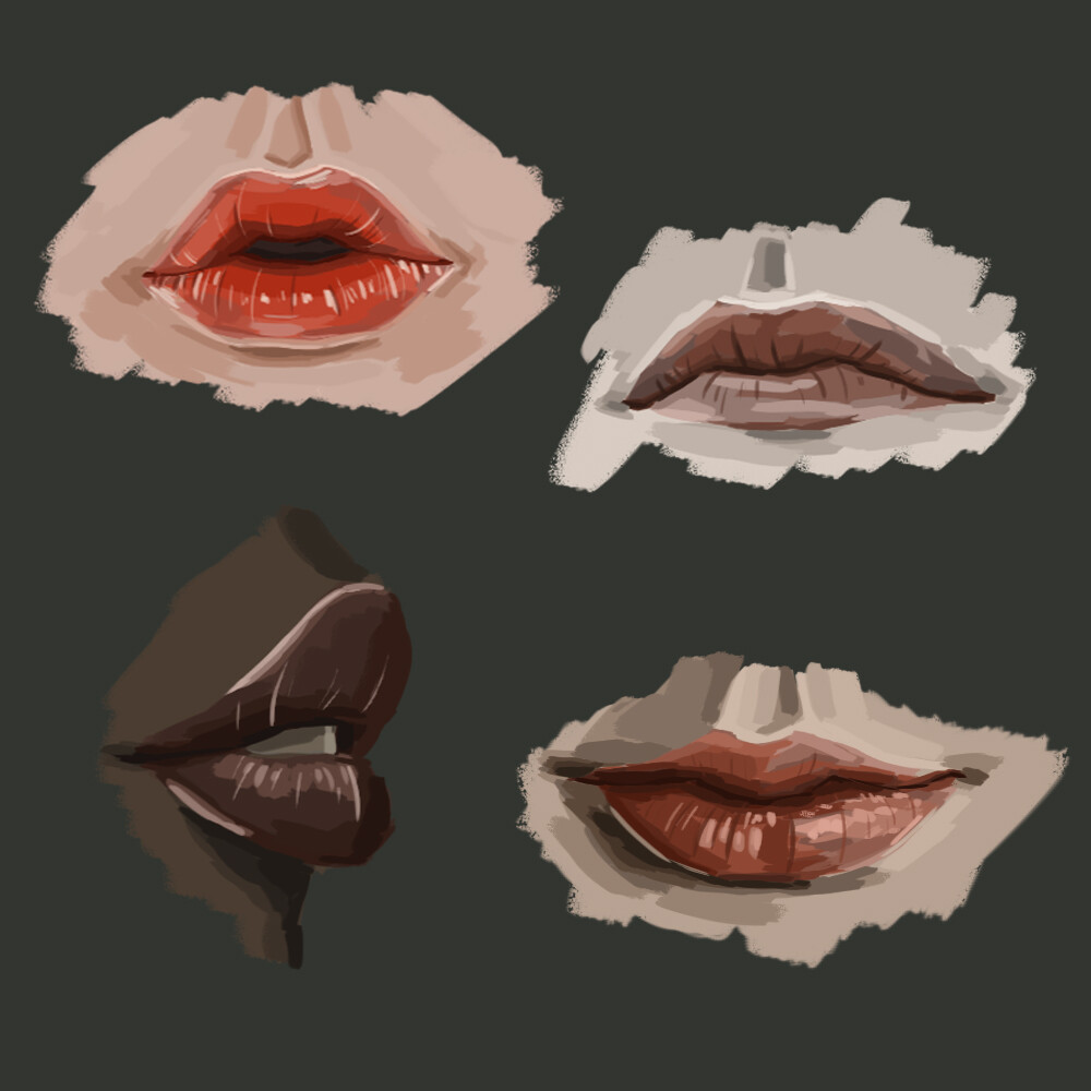 ArtStation - lips study