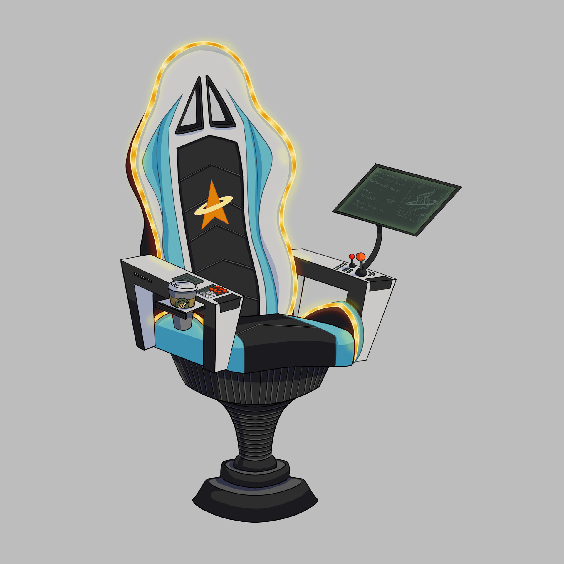ArtStation - Spaceship Captain Chair