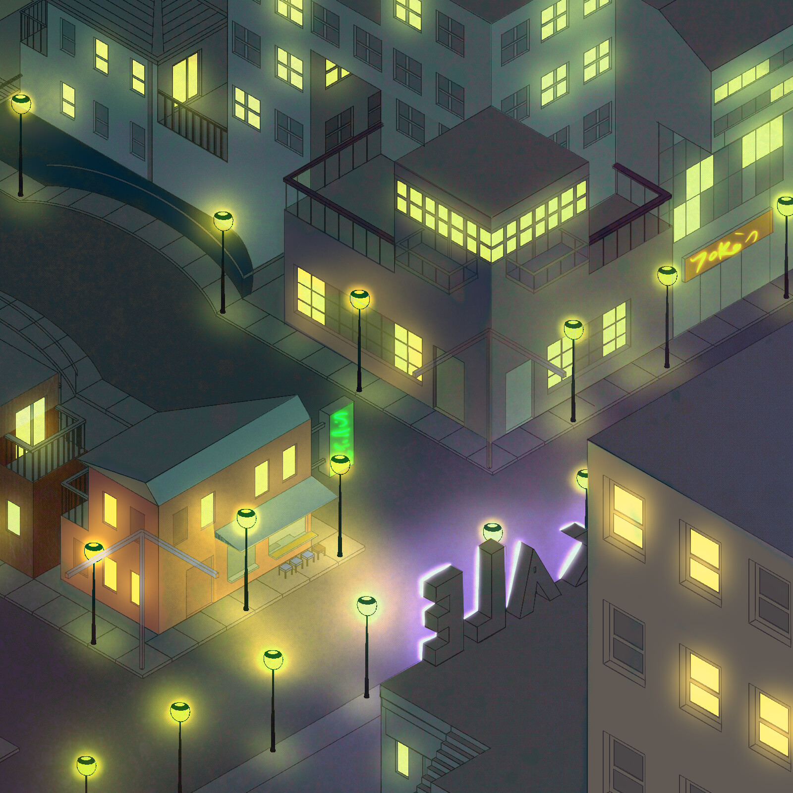 ArtStation - Simple Isometric City
