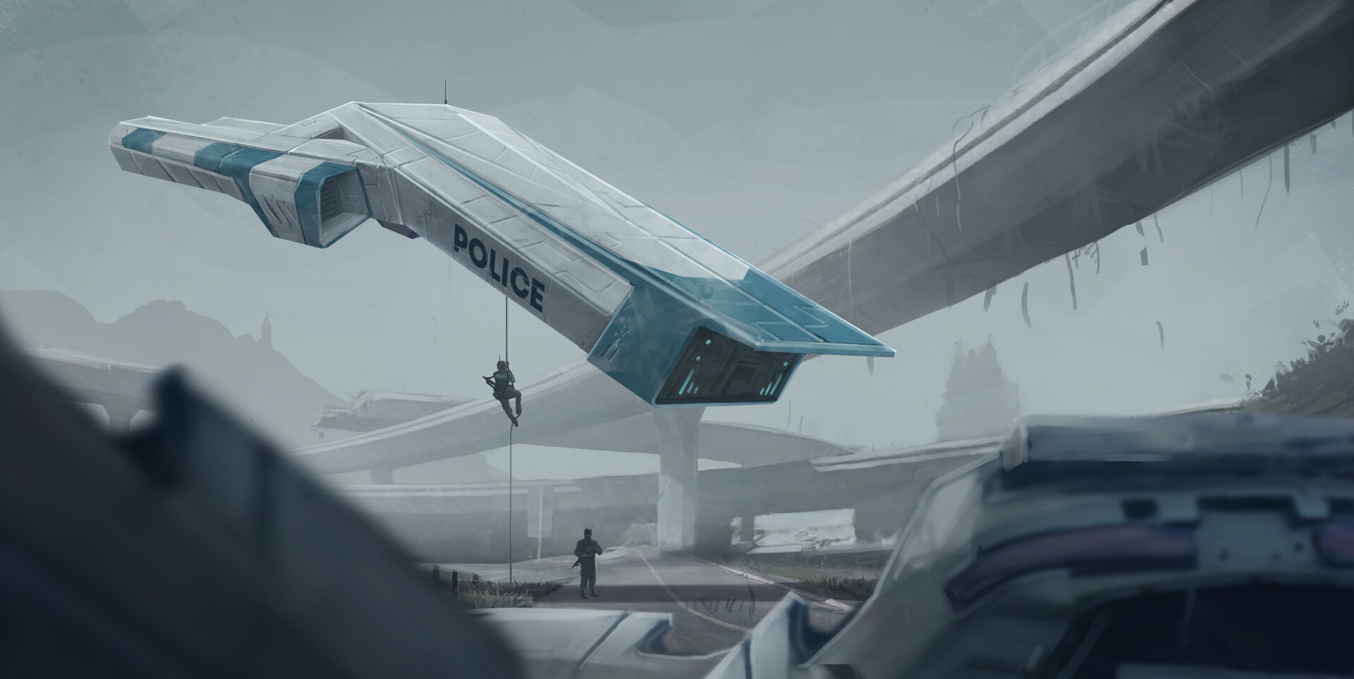 ArtStation - Police spaceship