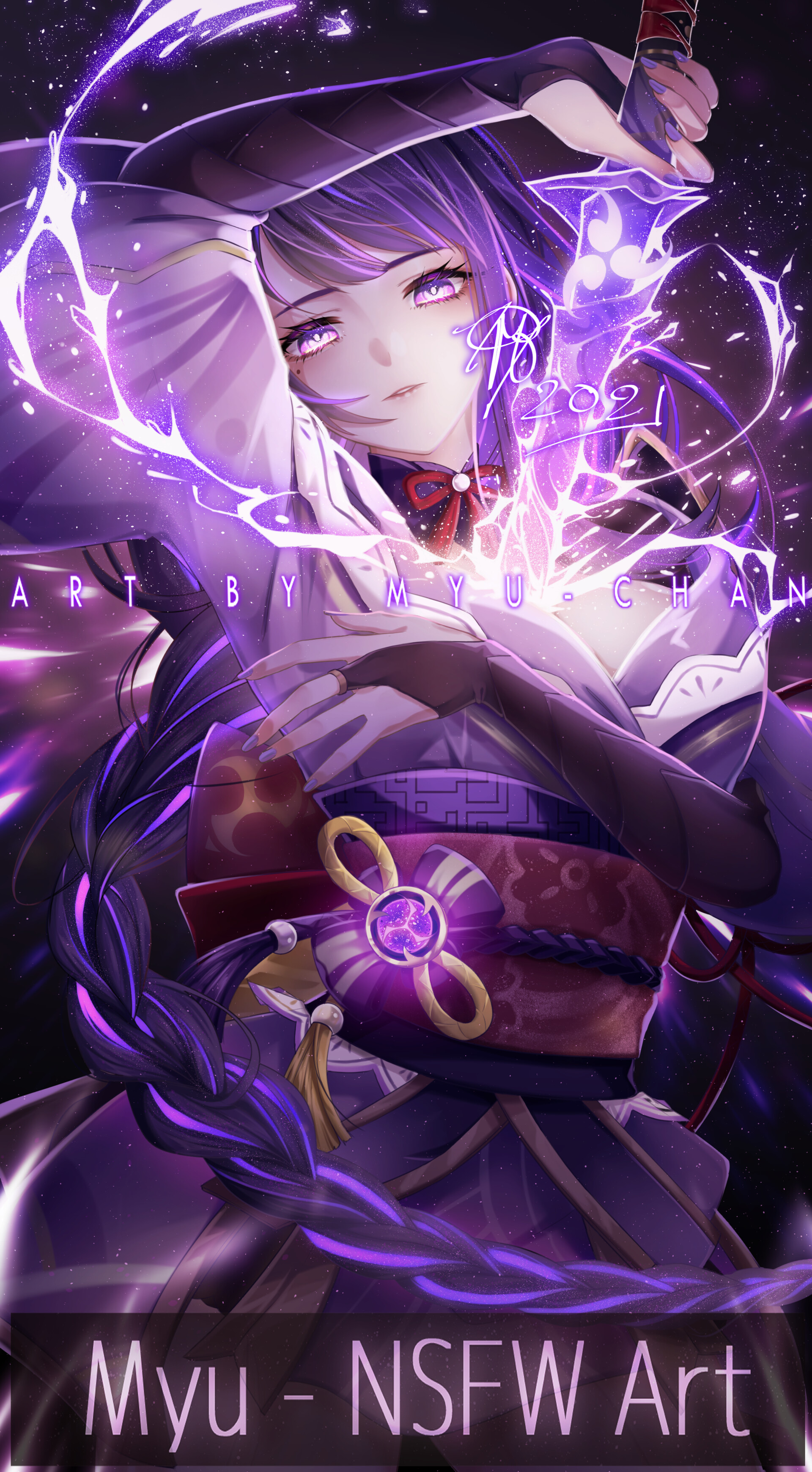 ArtStation - Electric Heart (Baal/Shogun Raiden) - Genshin Impact (PATREON)