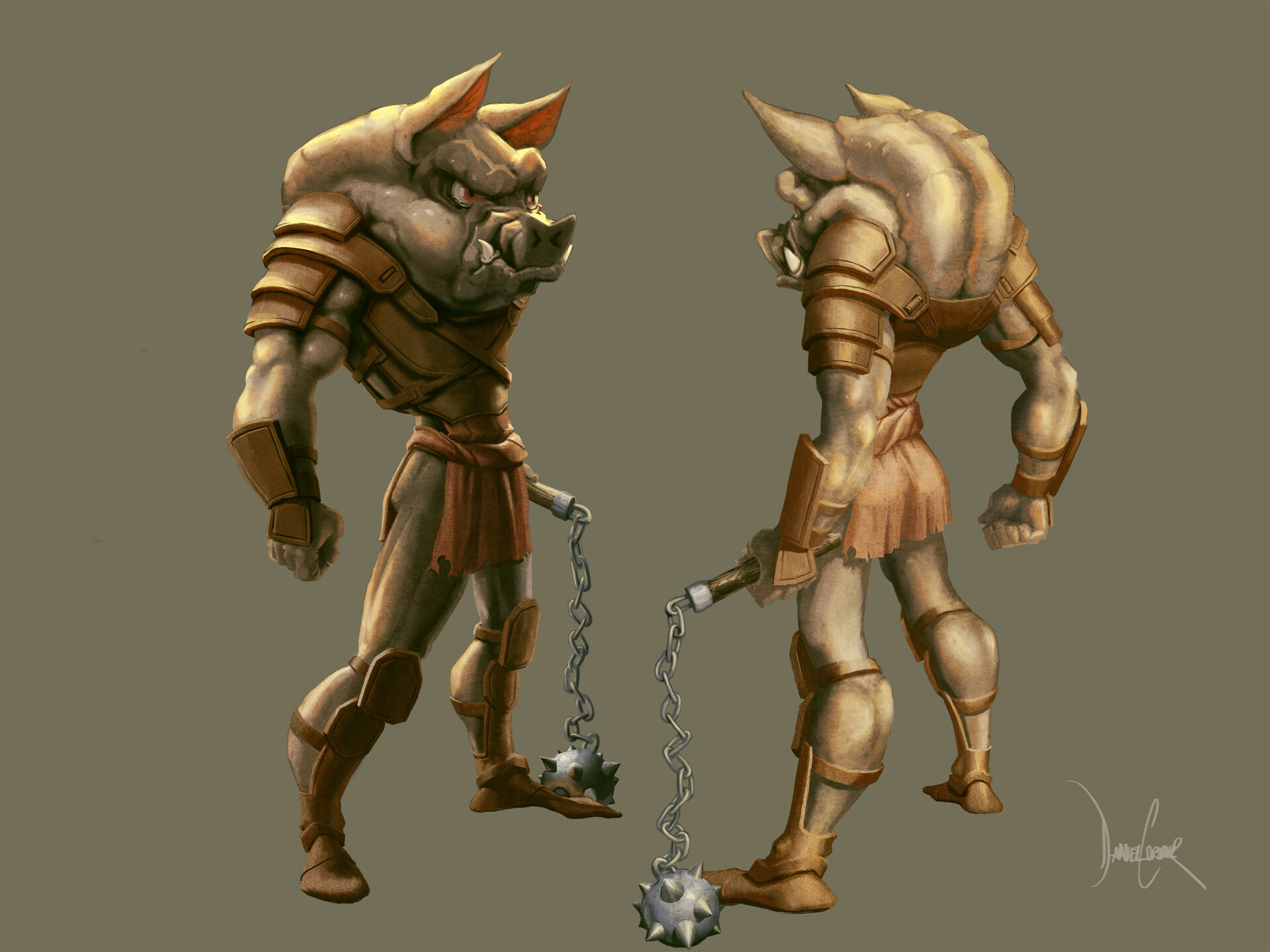 ArtStation - Anthropomorphic Hog