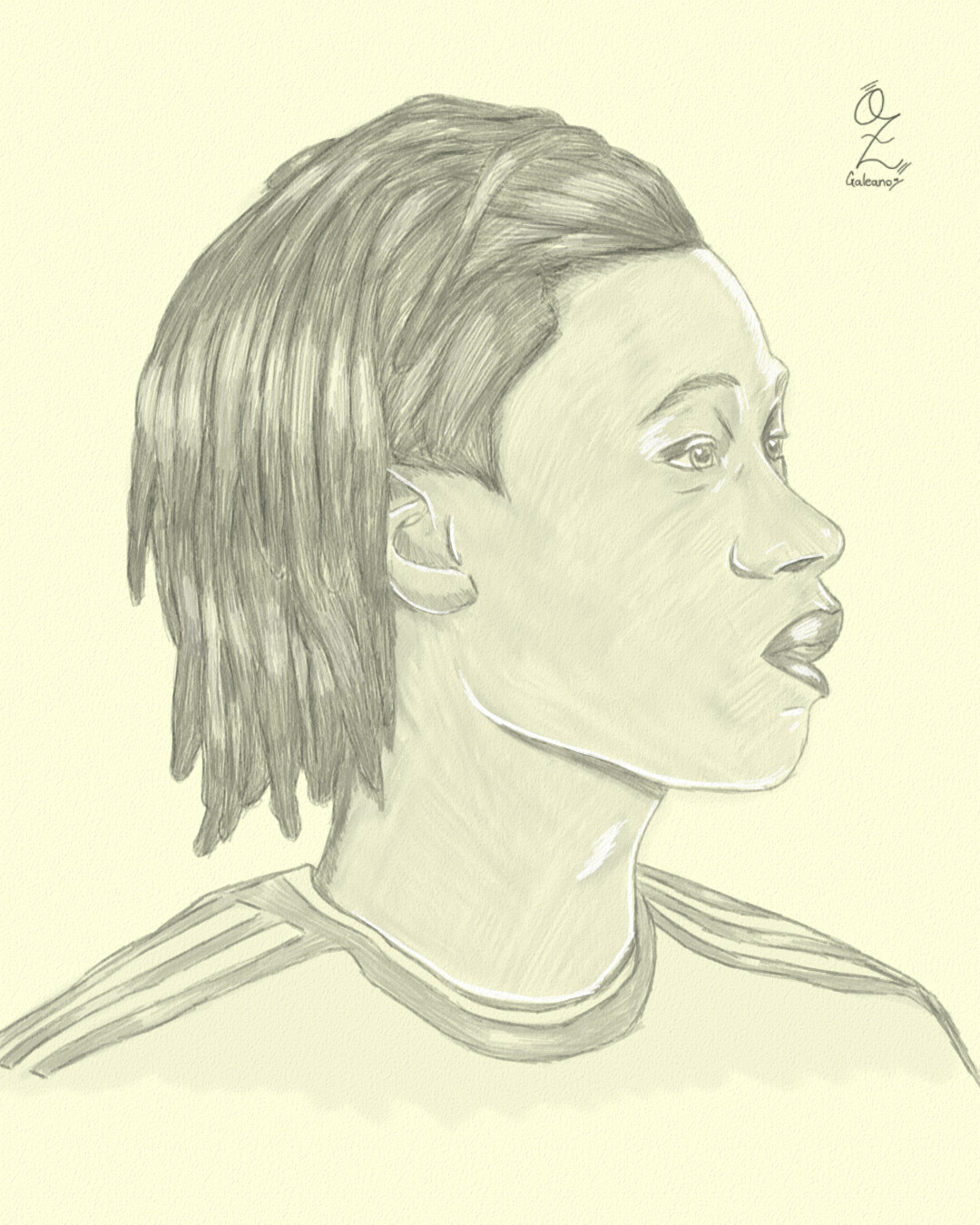 ArtStation - Camavinga Portrait drawing sketch Oz Galeano