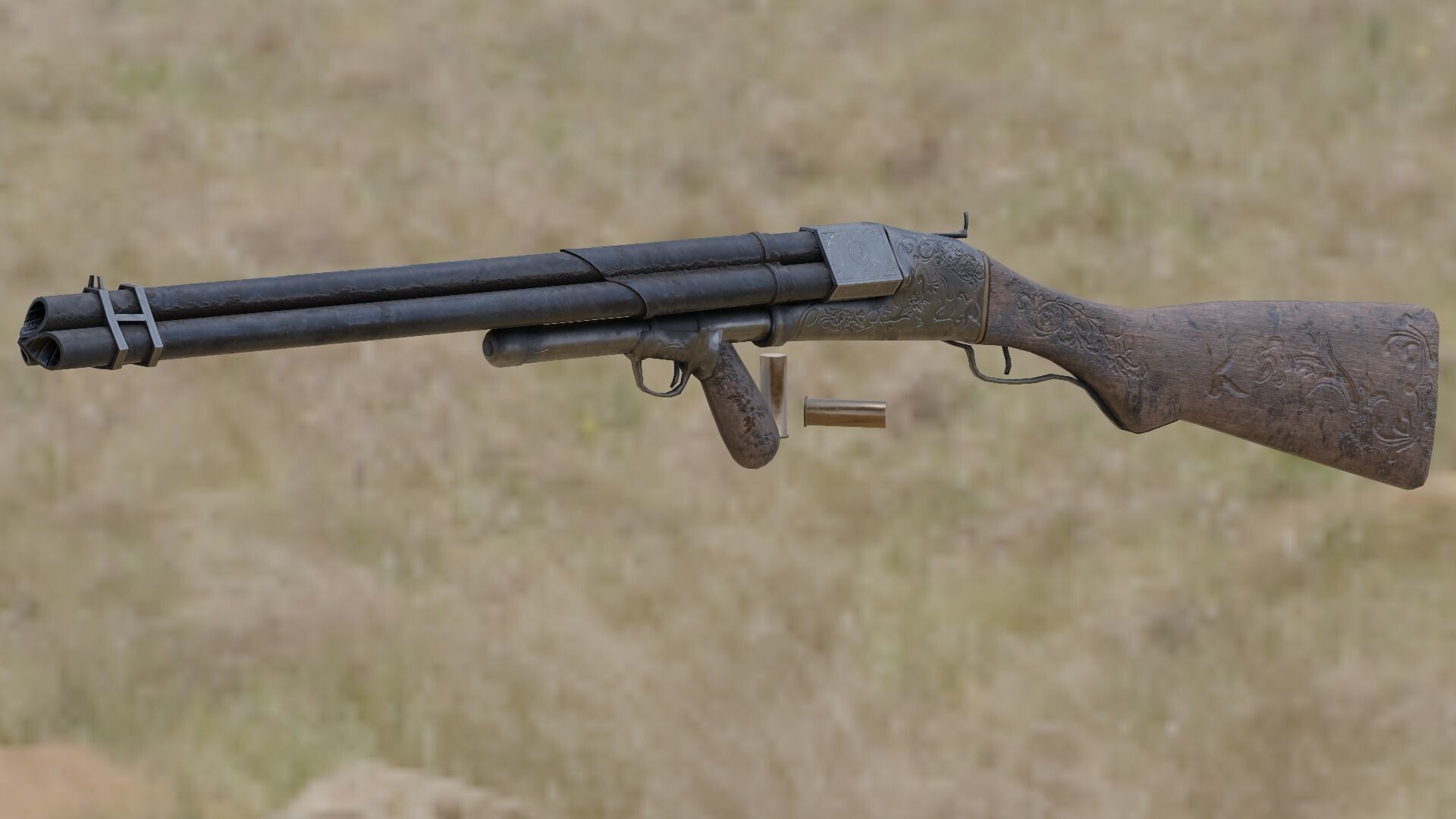 Egor Krylkov - Victorian Triple Barrel Shotgun