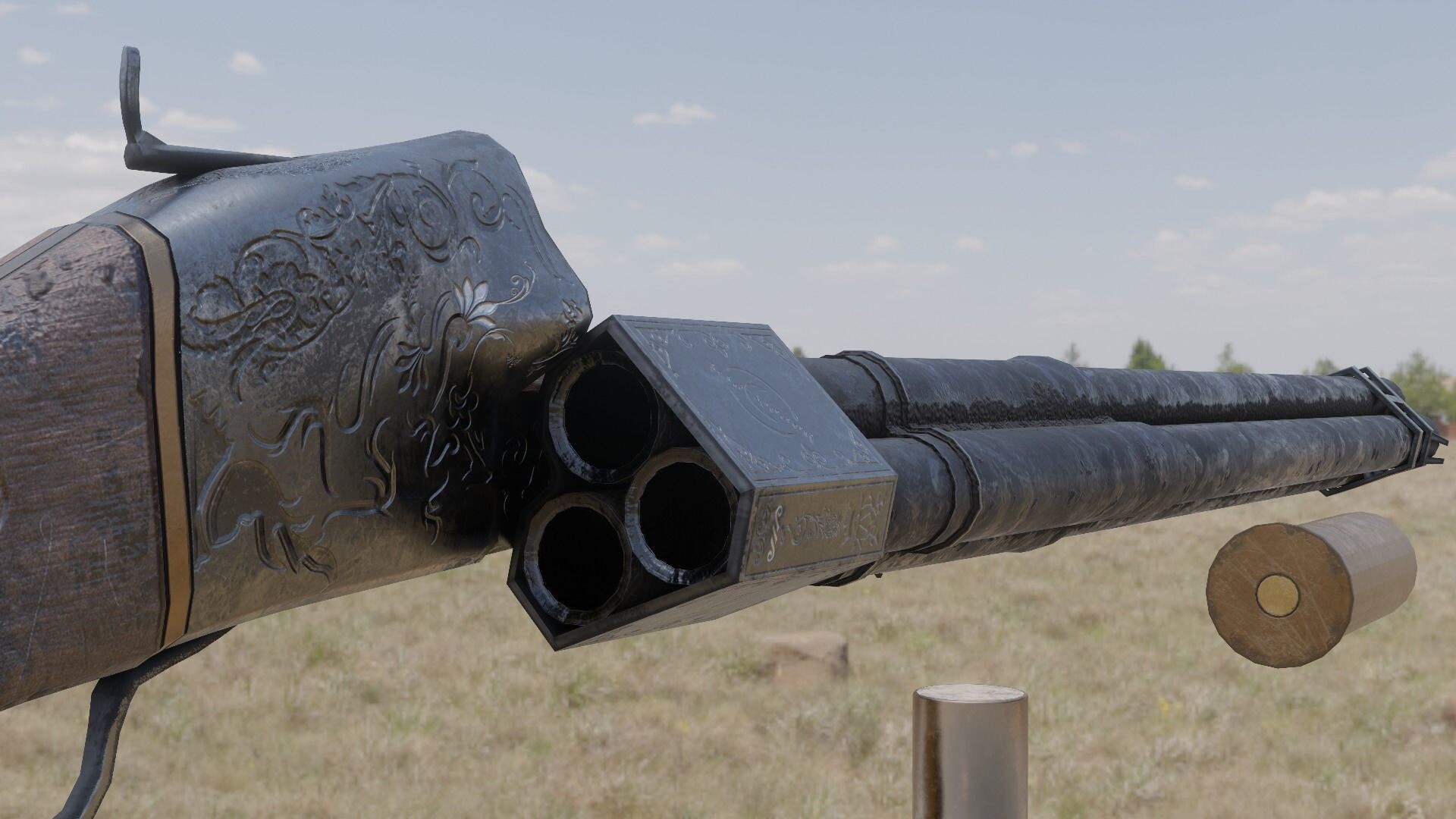 Egor Krylkov - Victorian Triple Barrel Shotgun