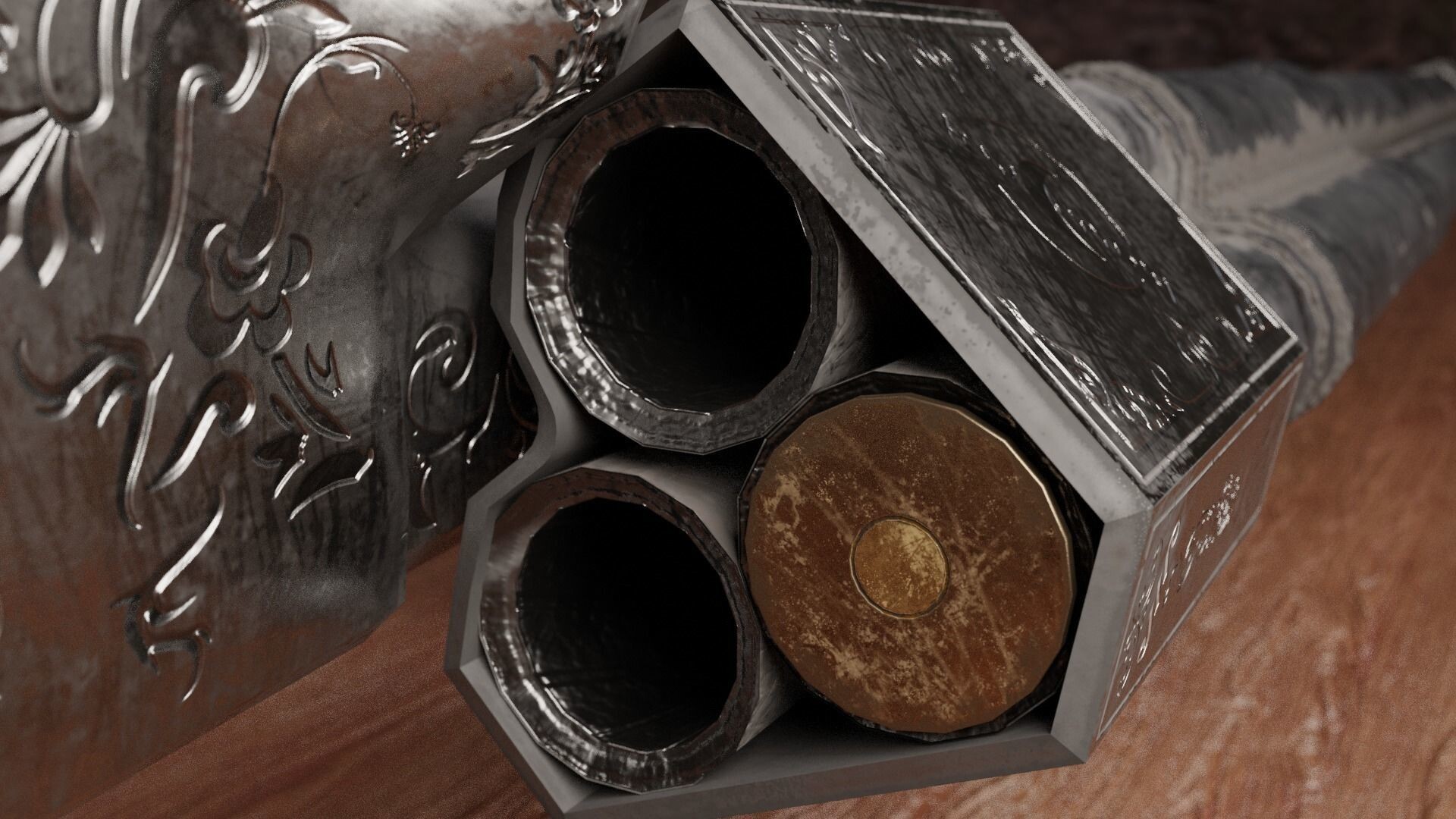 Egor Krylkov - Victorian Triple Barrel Shotgun