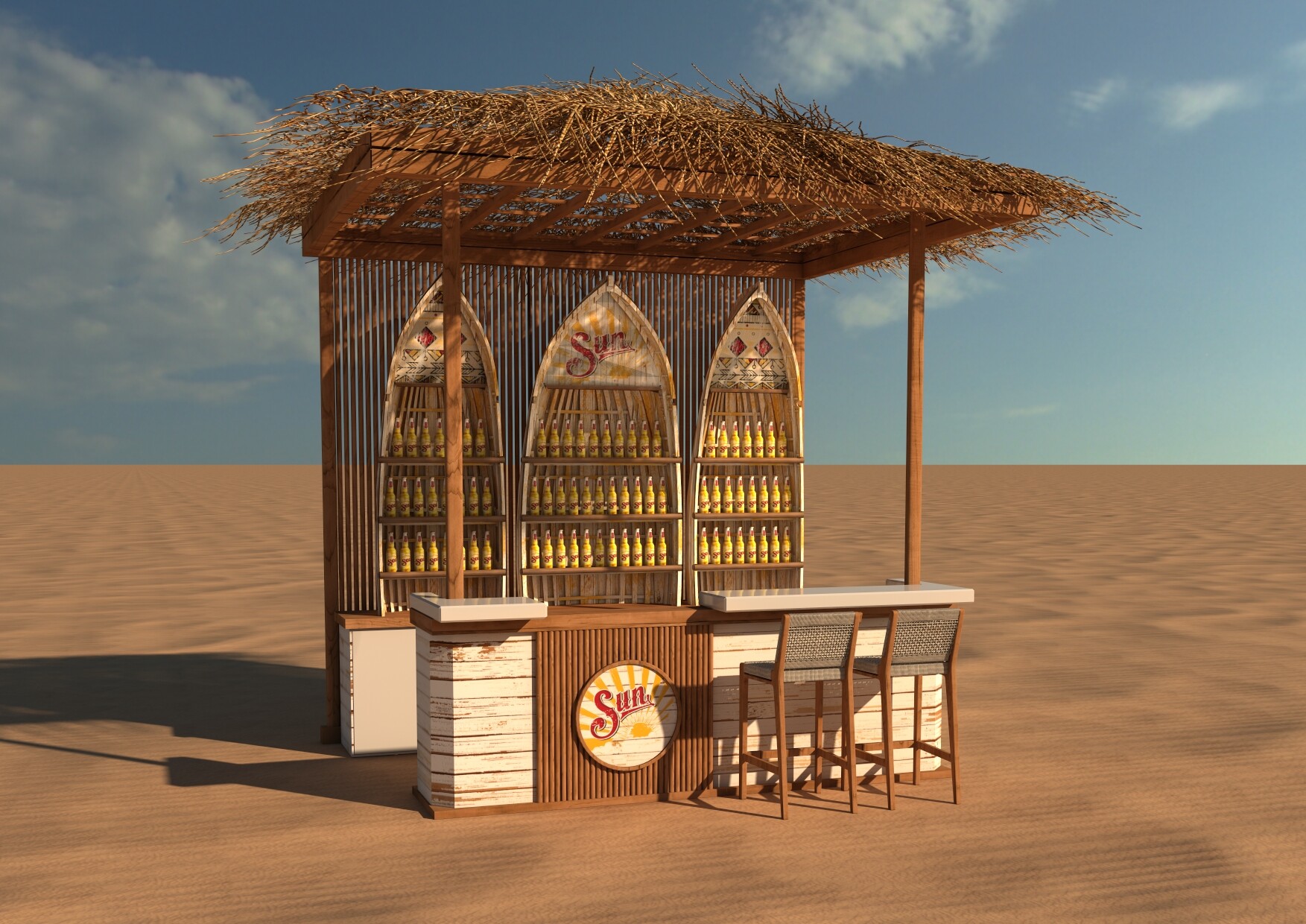 ArtStation - Sol Beer Beach Bar I.