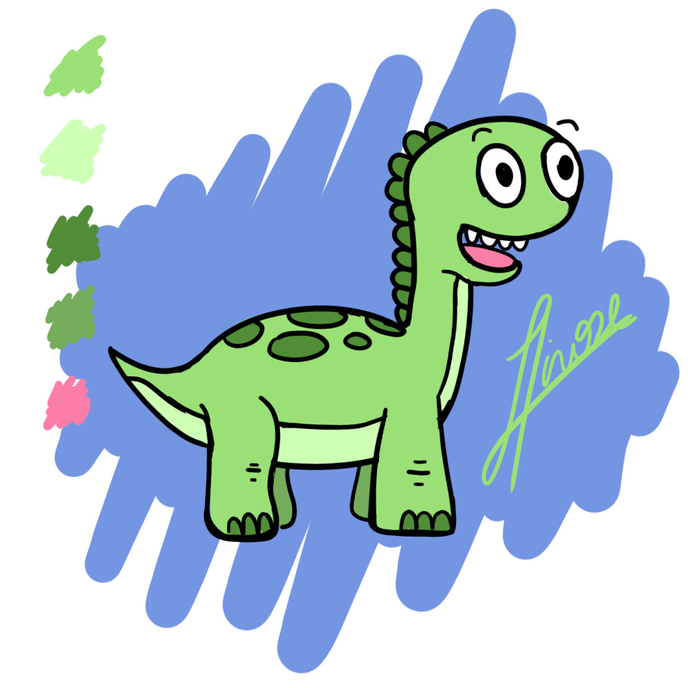 ArtStation - Cartoon Dino
