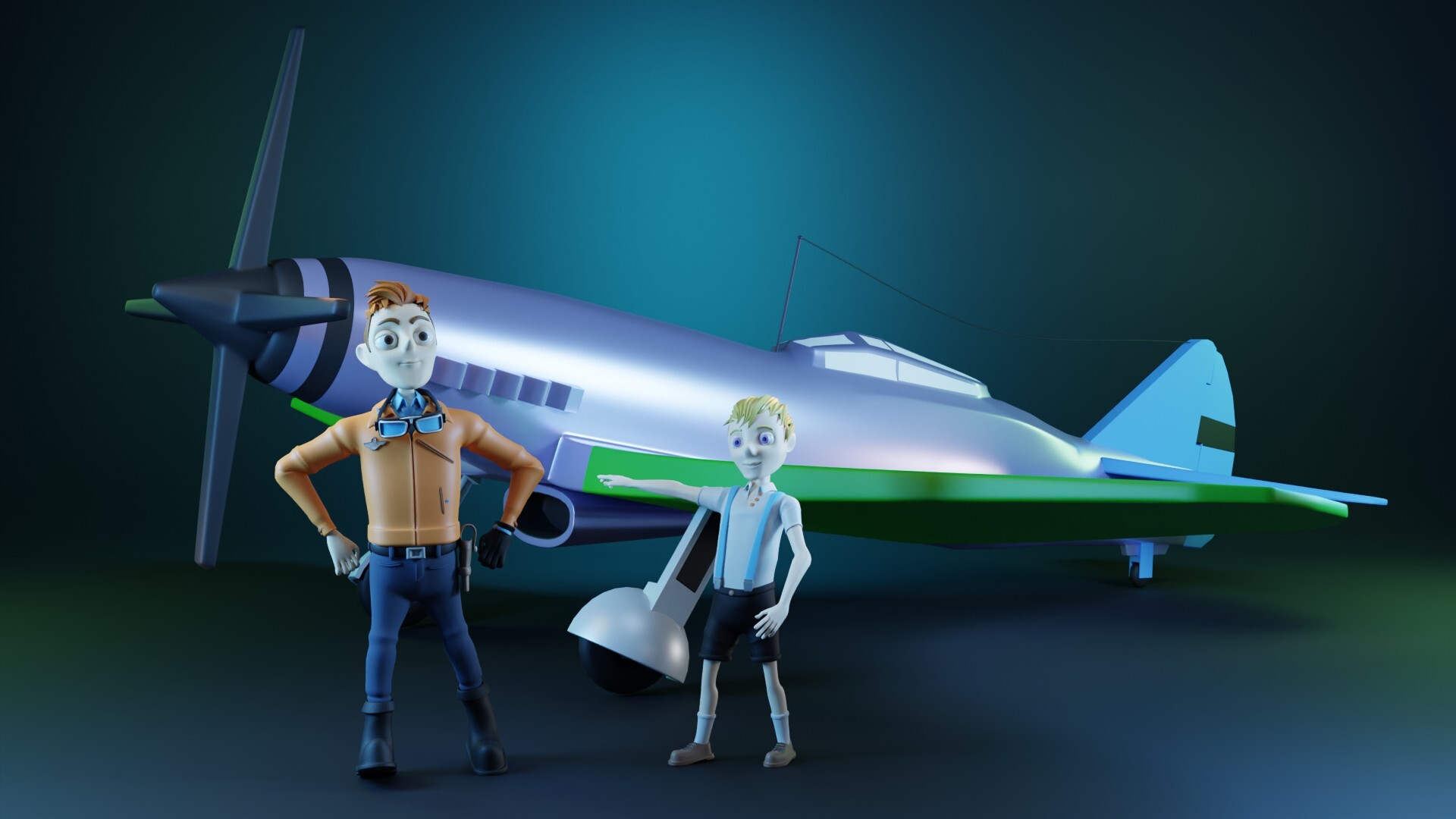 ArtStation - Pilot & Kid