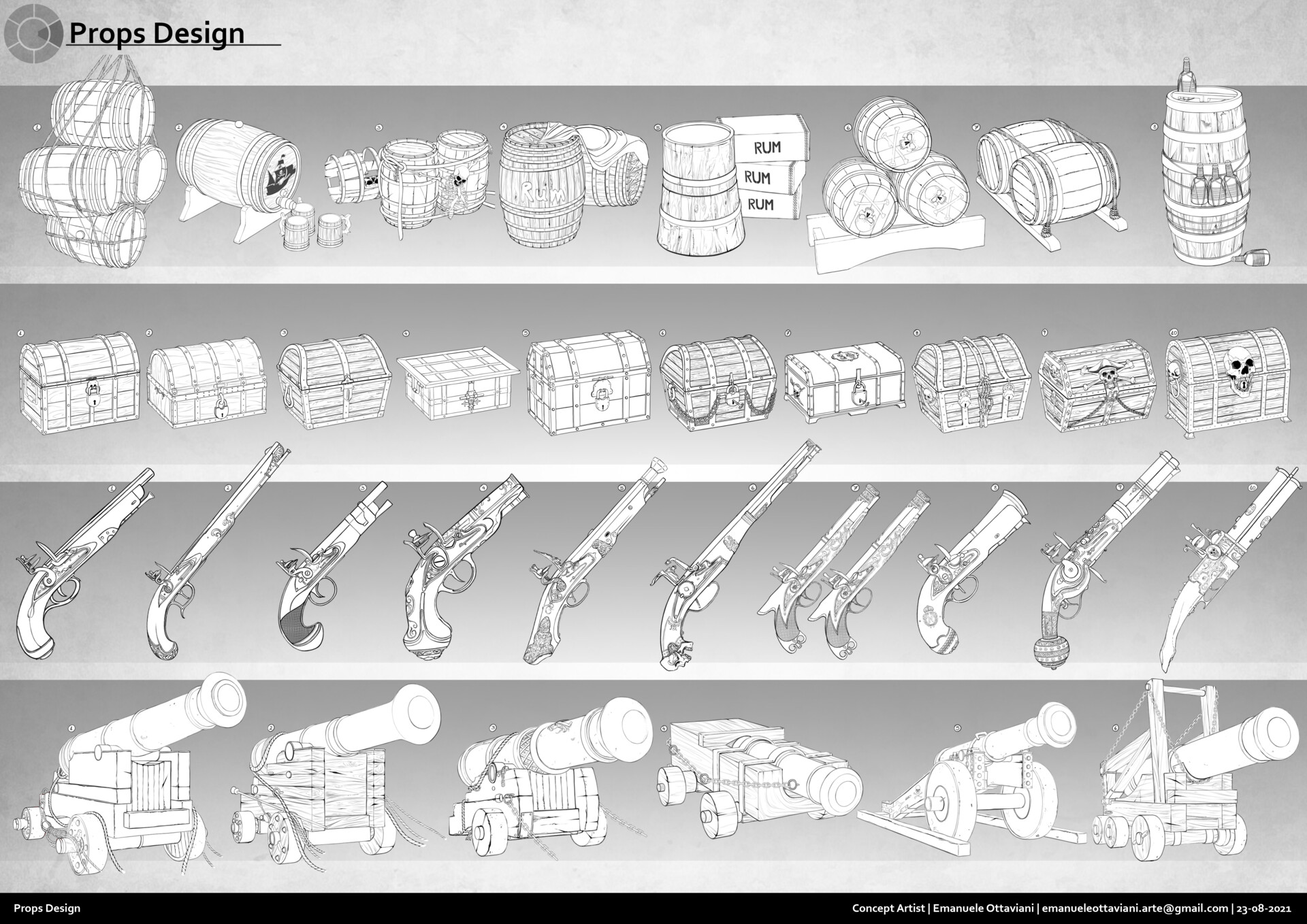 ArtStation - Pirate Props Design