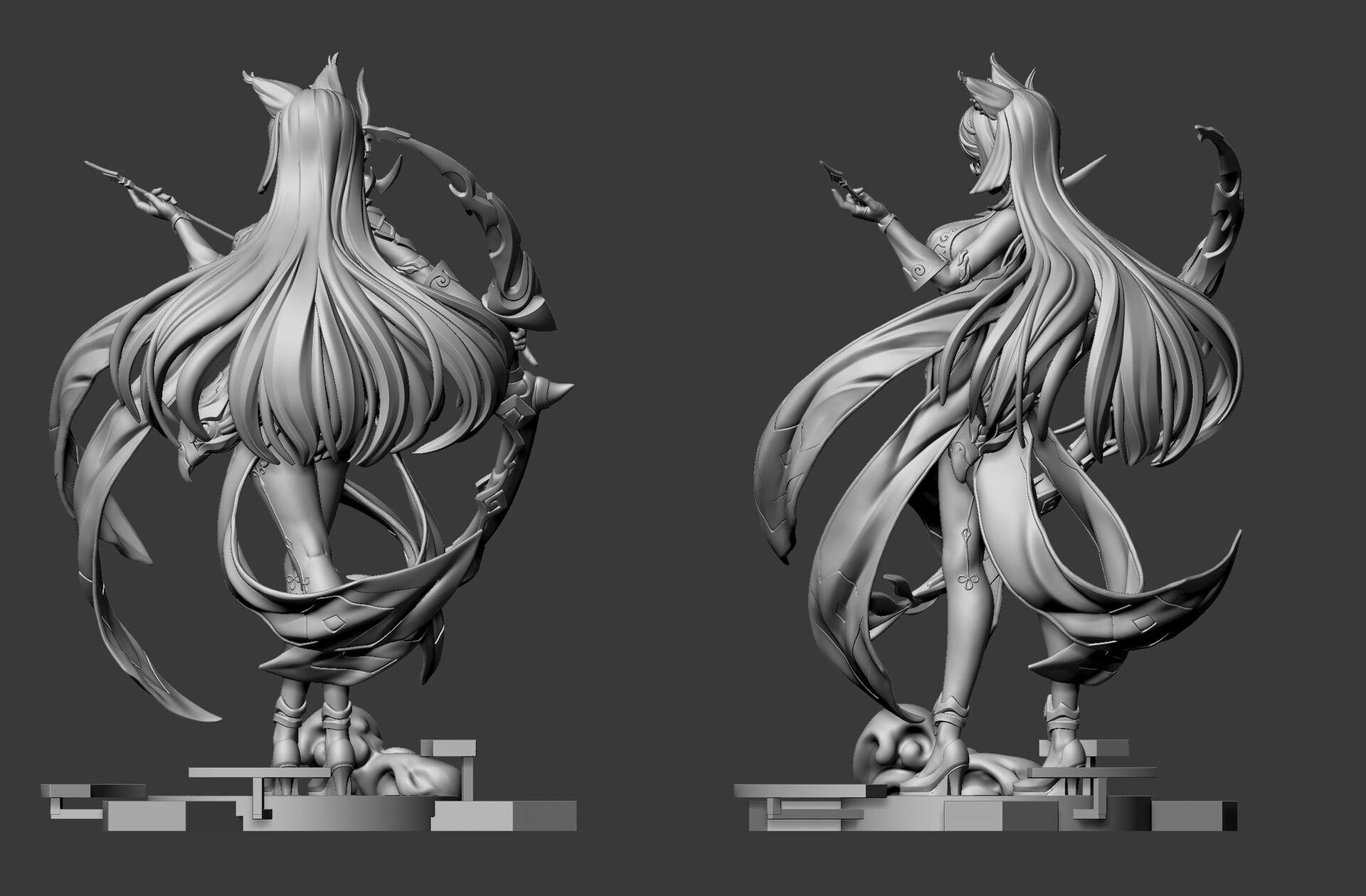 ABOUTCG - 职业手办原型师第三期 谌同学作品 绯红之境-穹落 Crimson Realm