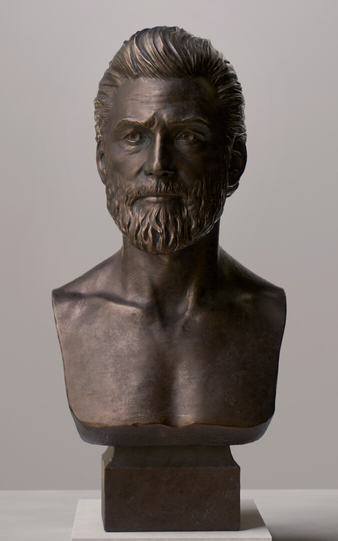 ArtStation - Vintage - Digital Bronze Sculpture