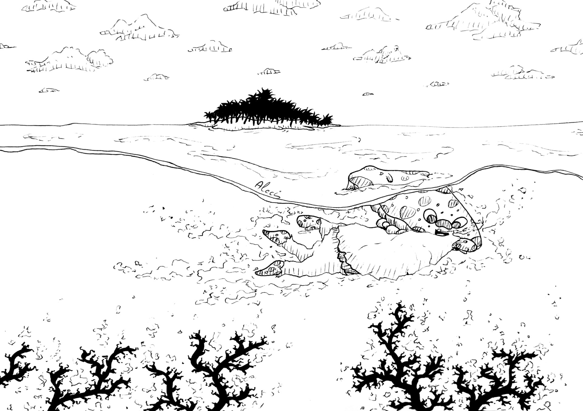 ArtStation - 31 - Crawl (Inktober 2020)