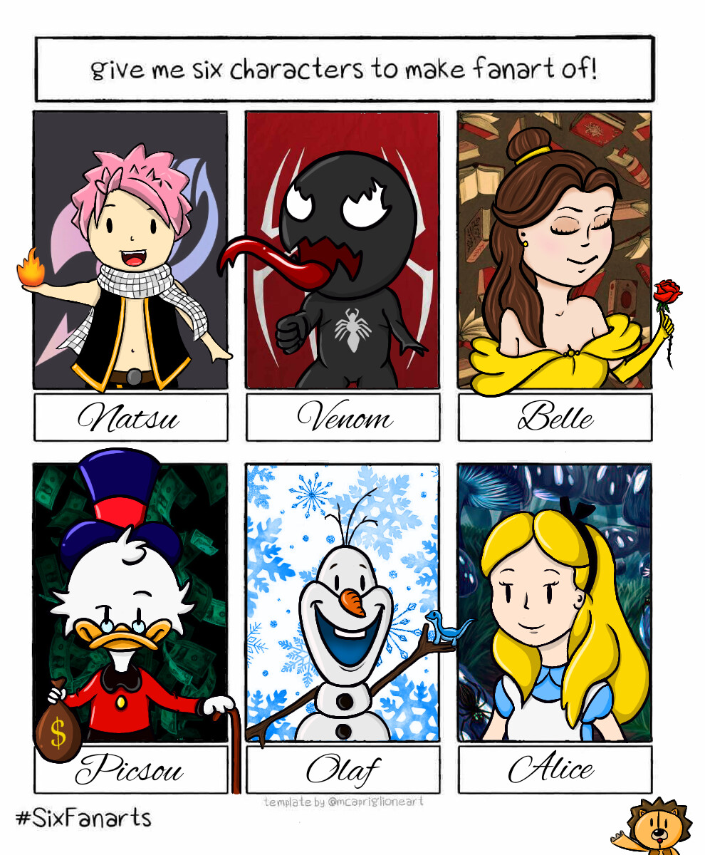 ArtStation - Six characters challenge fanart