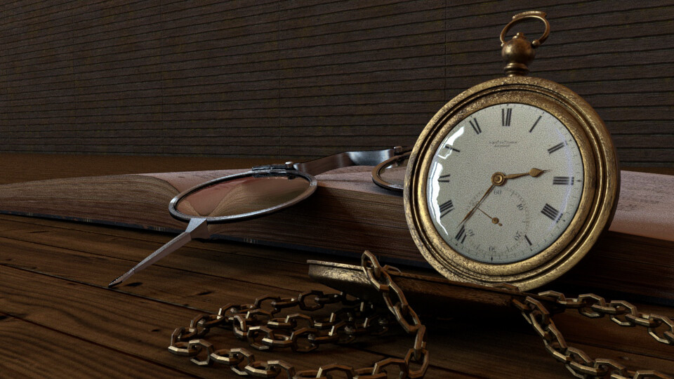 ArtStation - Vintage pocket watch