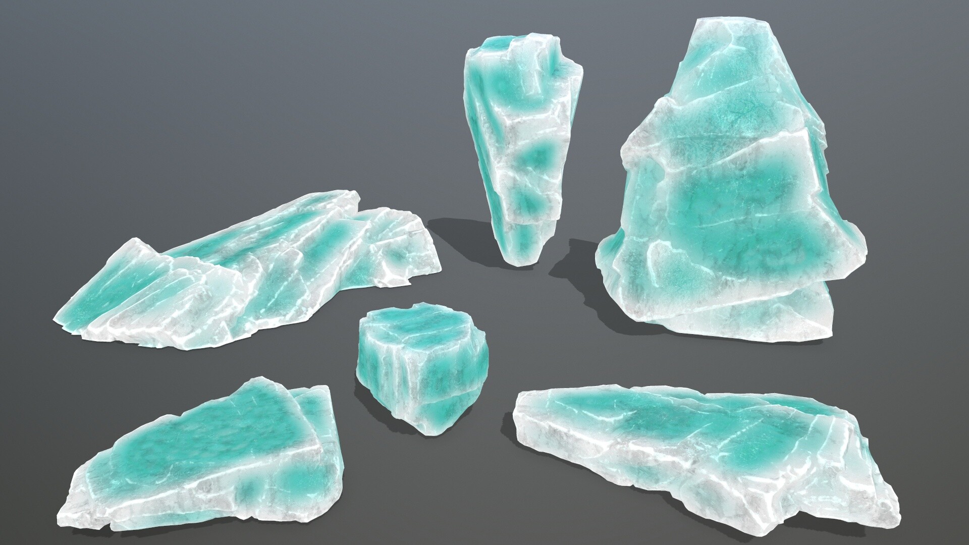 ArtStation - Ice Rock Set