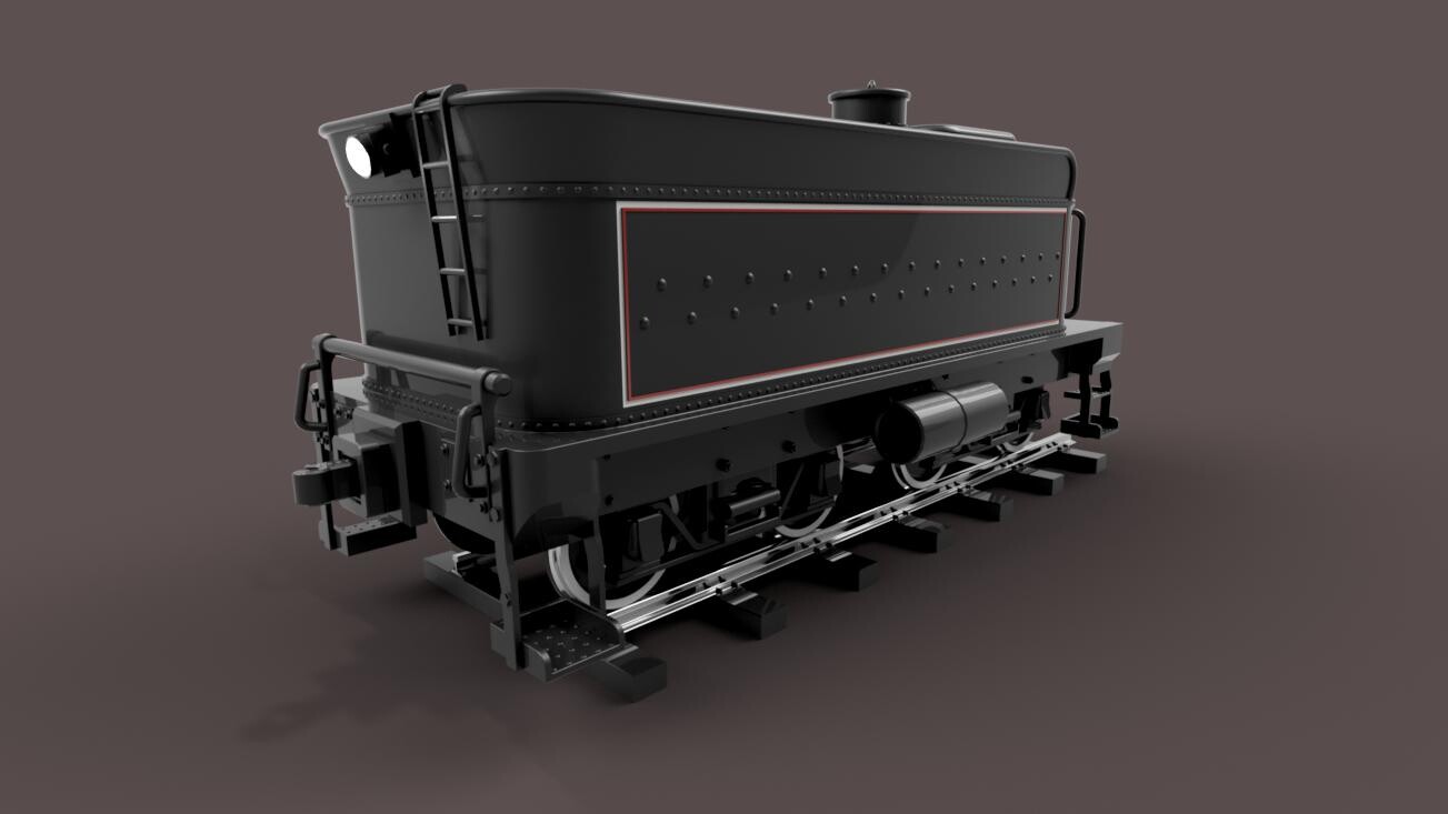 ArtStation - Sierra Railway 3 Tender 3d model