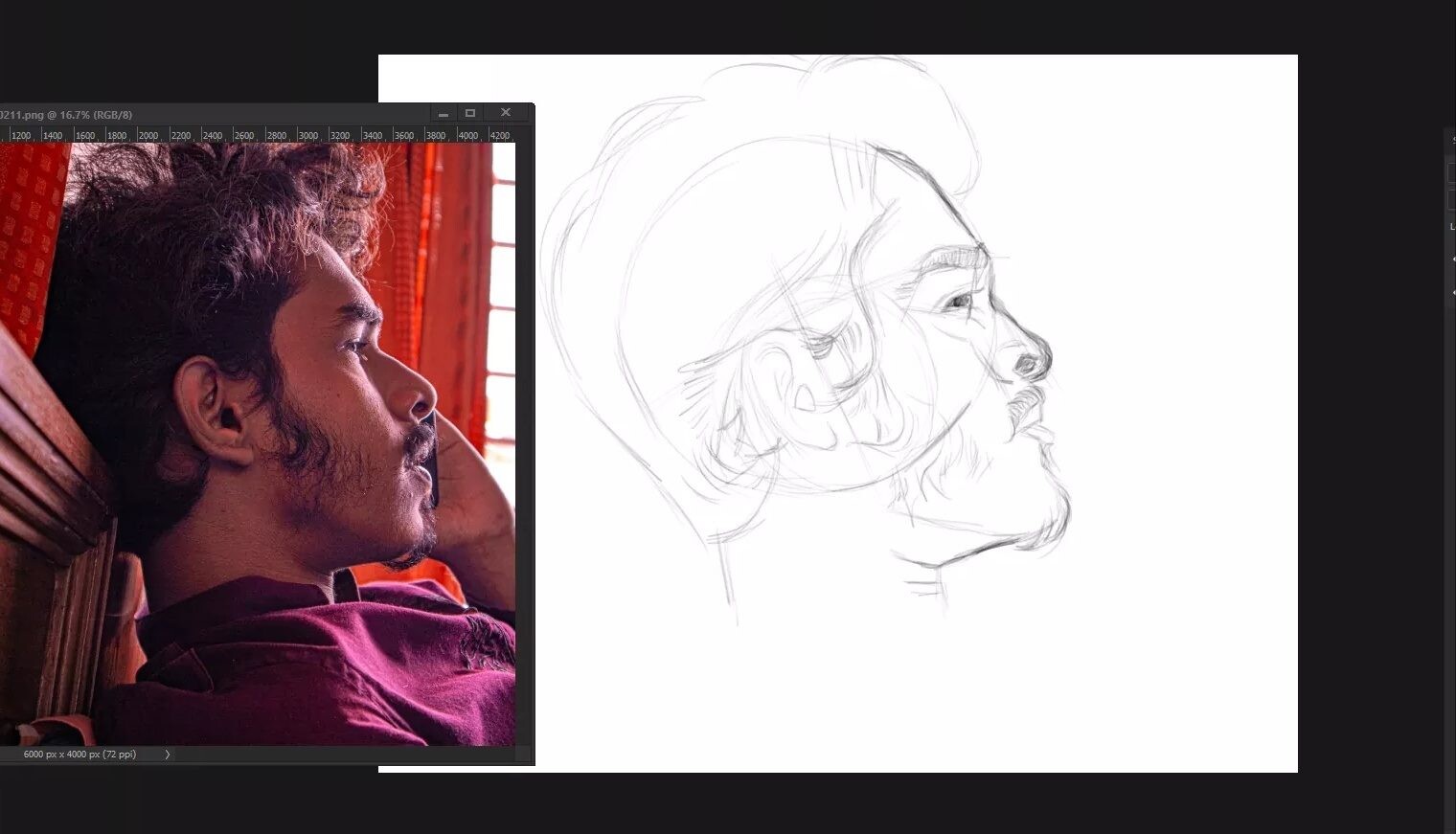 ArtStation - DIGITAL OUTLINE DRAWING