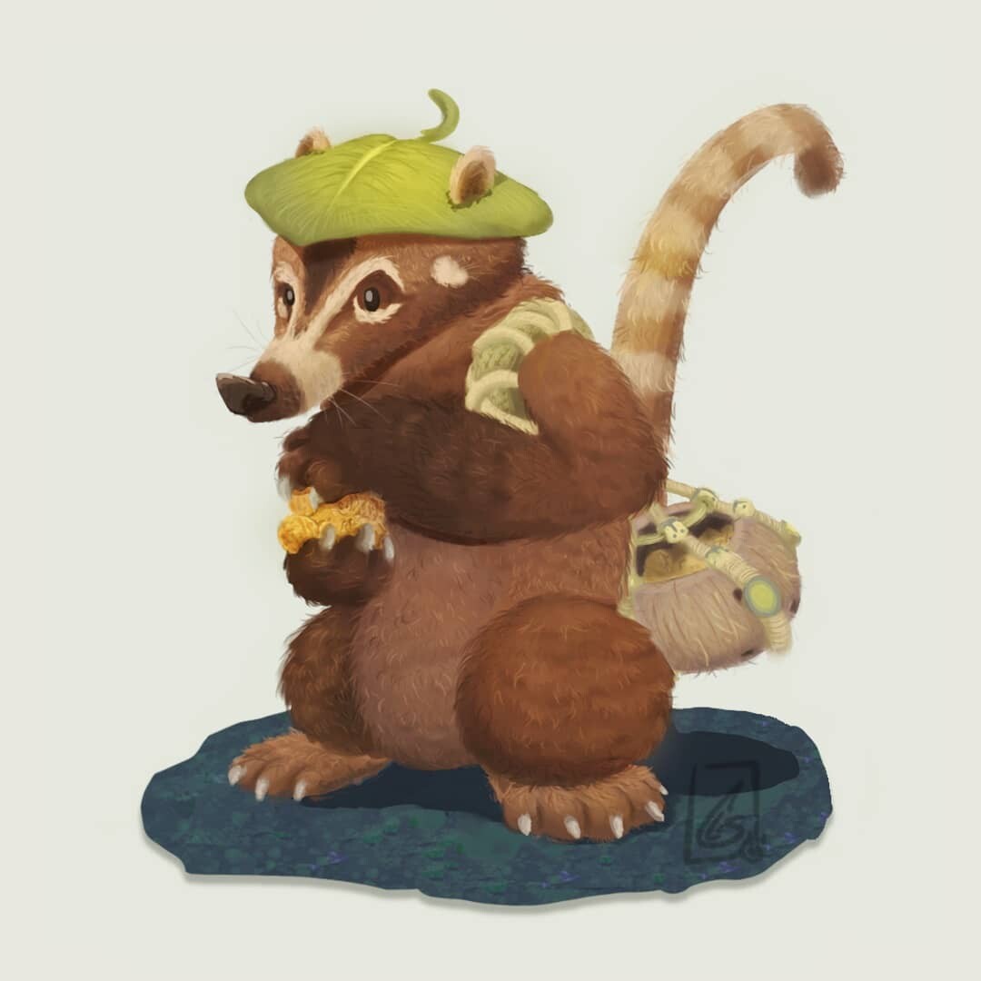 ArtStation - Coati illustration