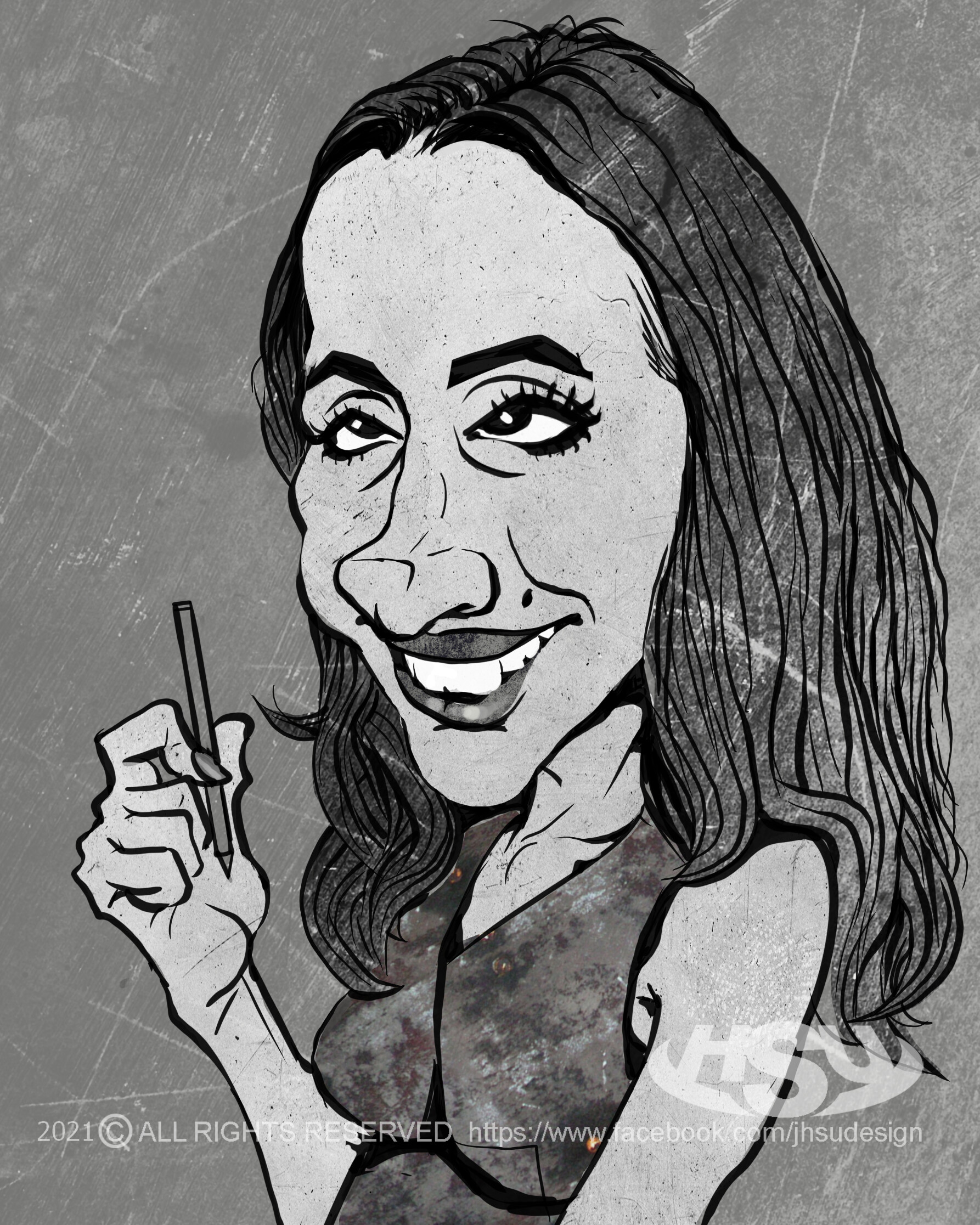 ArtStation - Meghan Markle Caricature