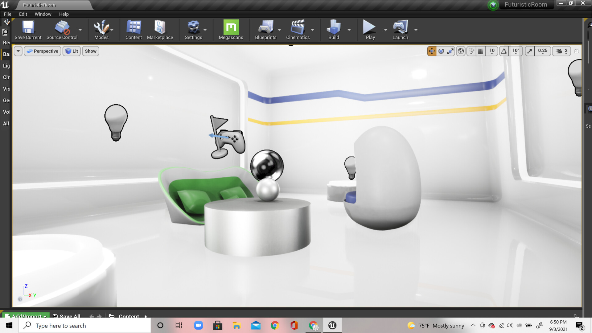 ArtStation - Futuristic Room