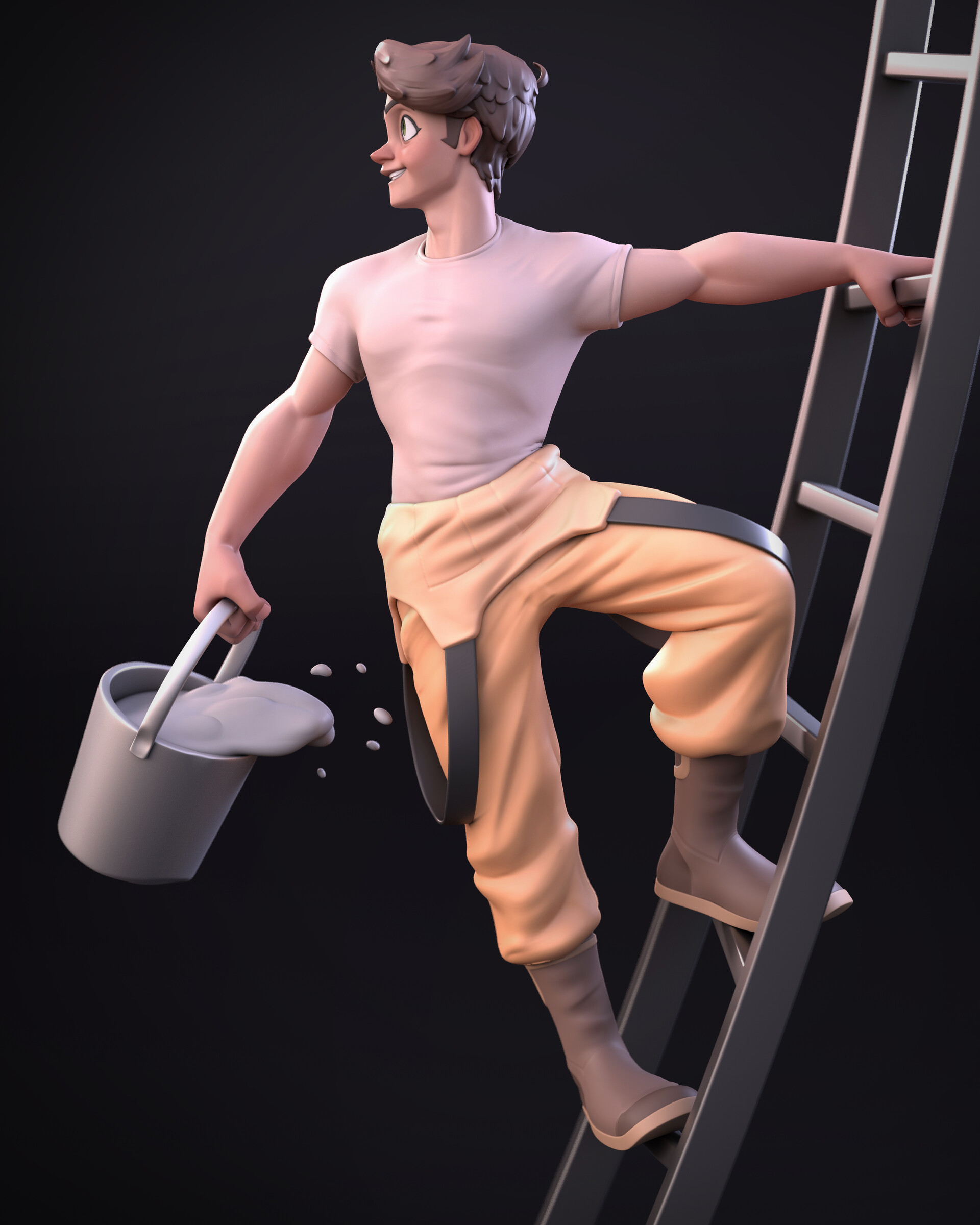 ArtStation - Ladder guy