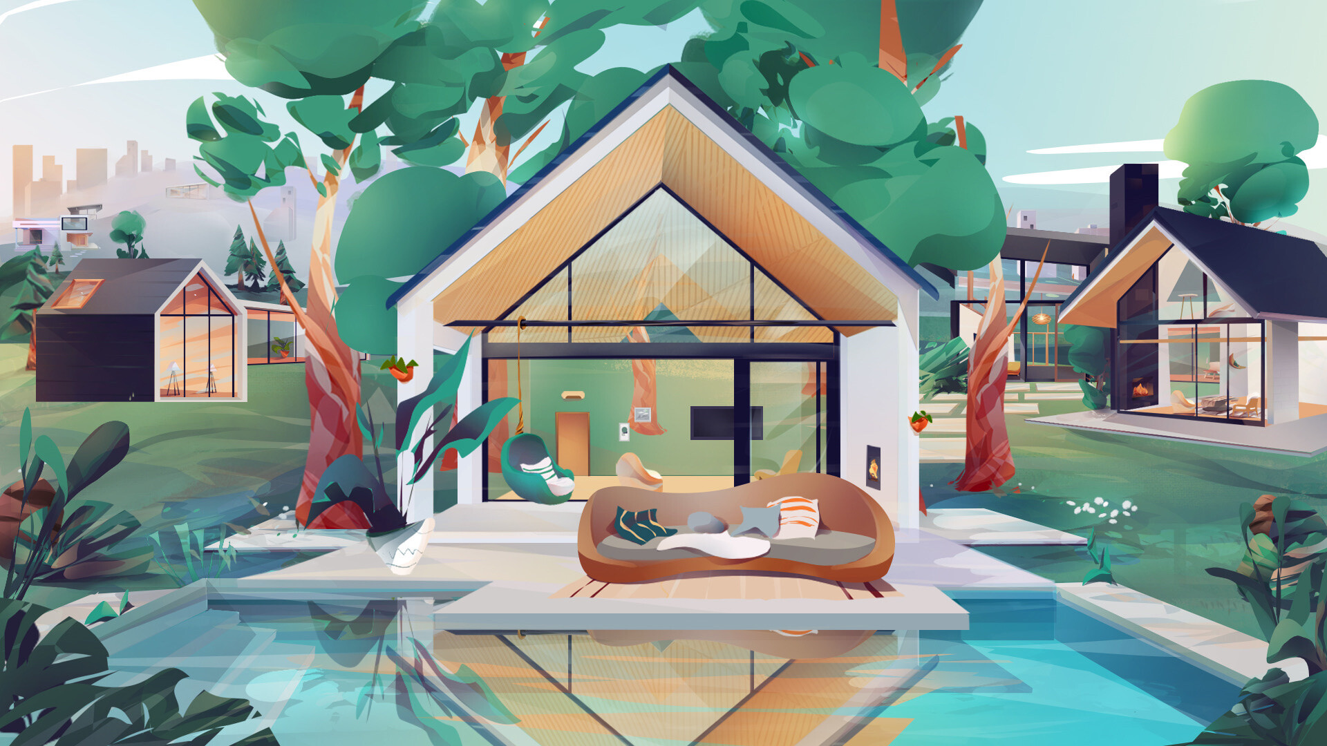 ArtStation - Cozy neighborhood