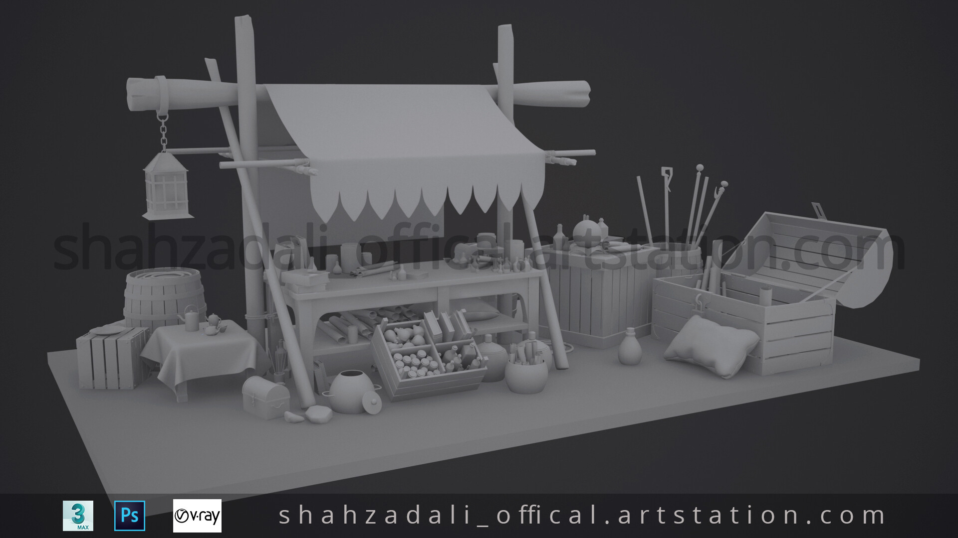 ArtStation - Market Stall