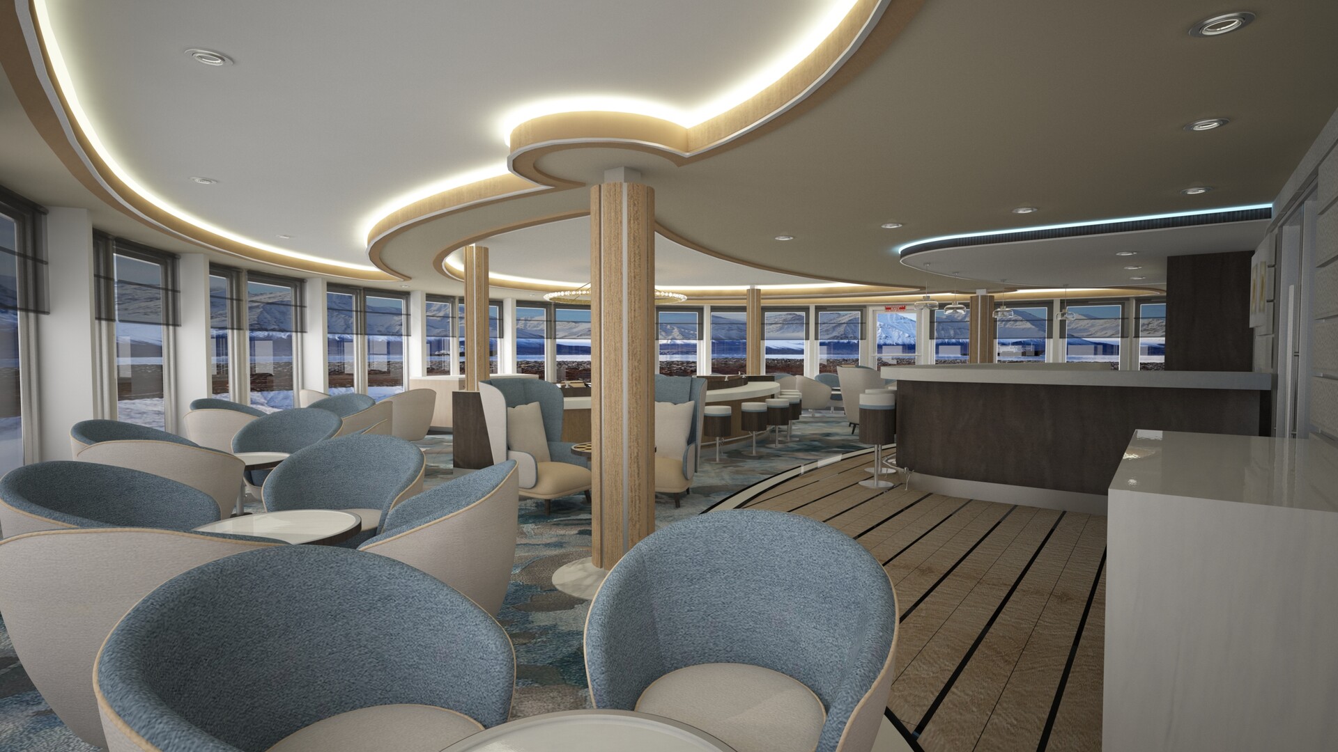 ArtStation - Cruise - Dining and Observatory Lounge