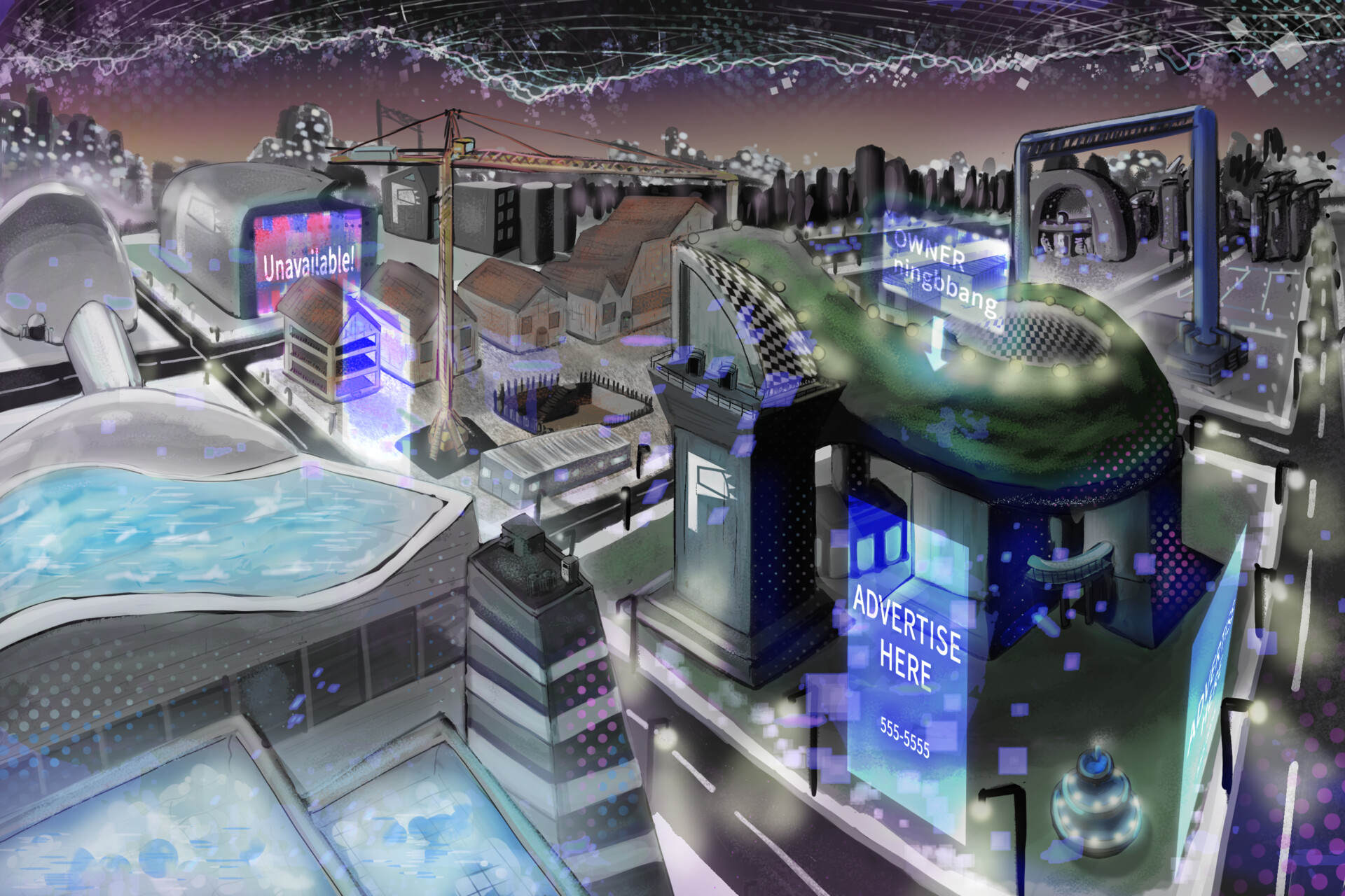 ArtStation - Metaverse Cityscape