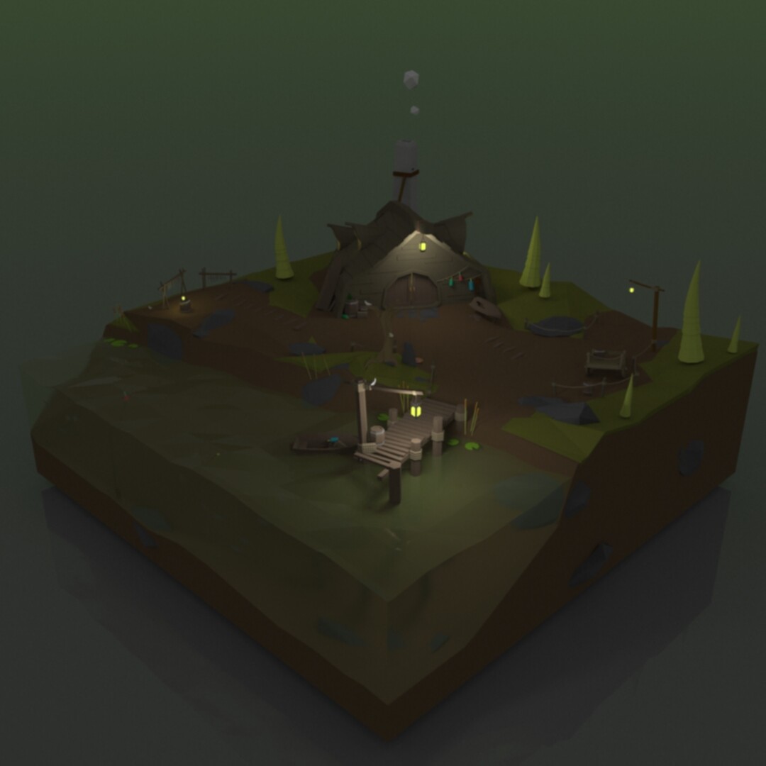 ArtStation - Fisherman Shack