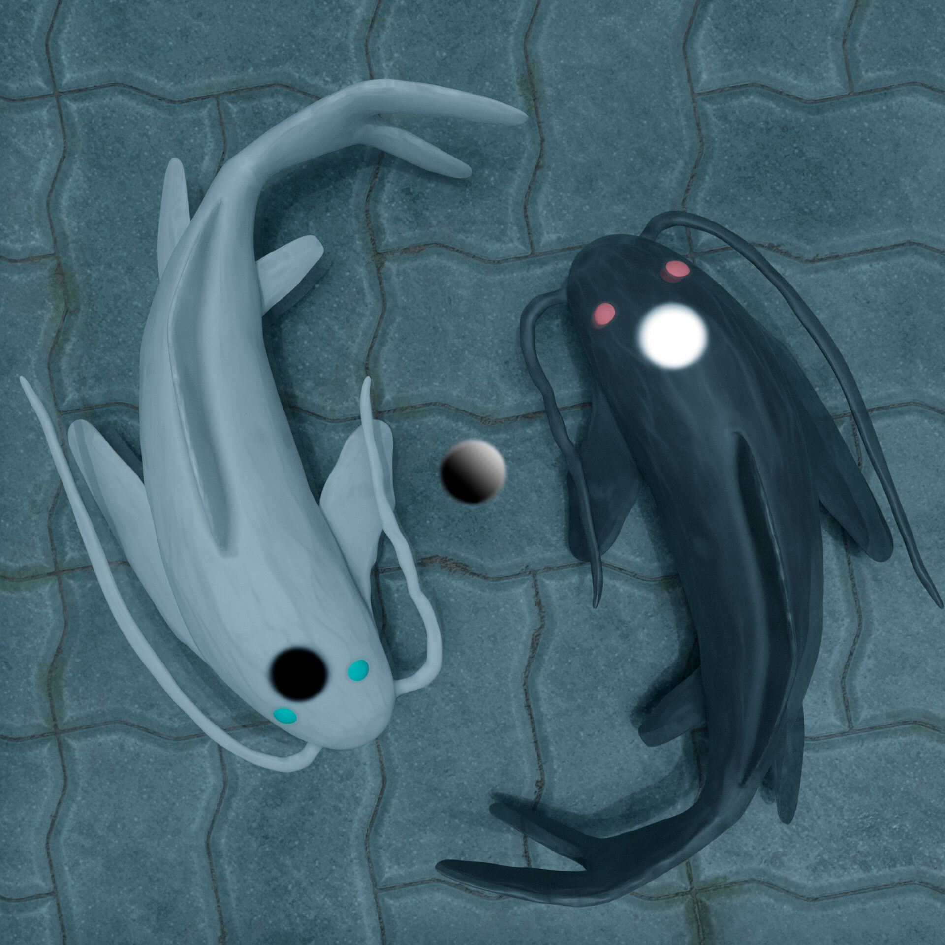 ArtStation - Koi fishes