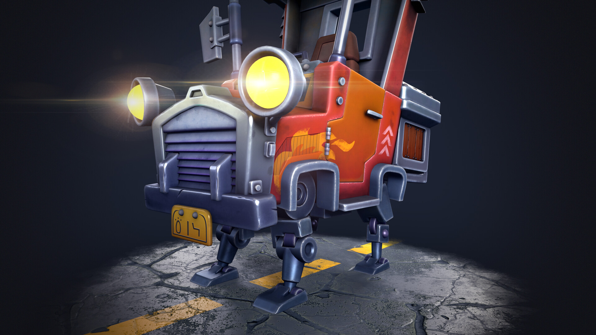 Darío Pérez Sanz - Stylized Car - CarBot "Big T"