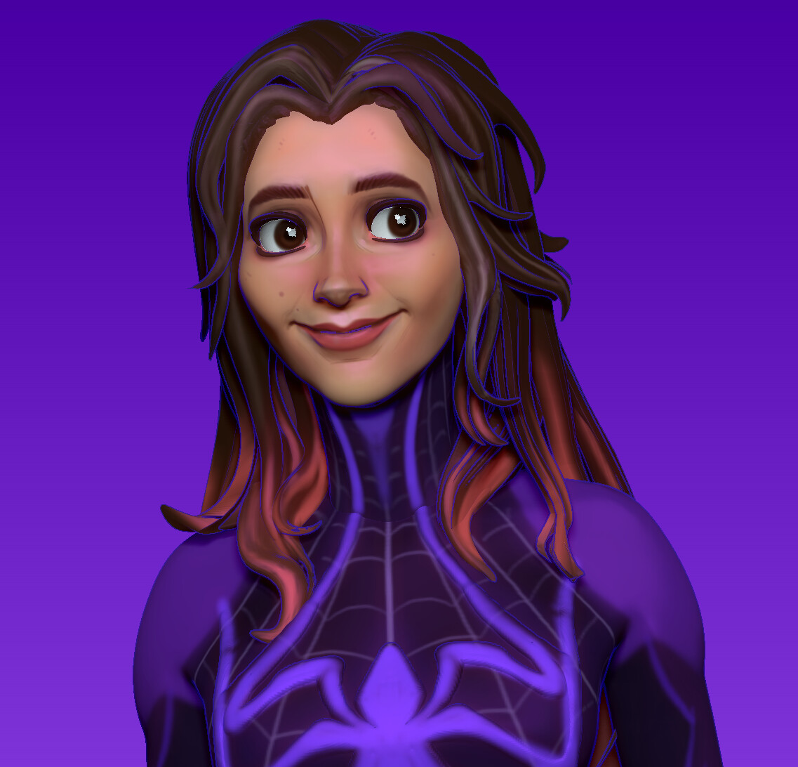 Mona Fuchs - Stylized - Spidersona Concept Quicksculpt