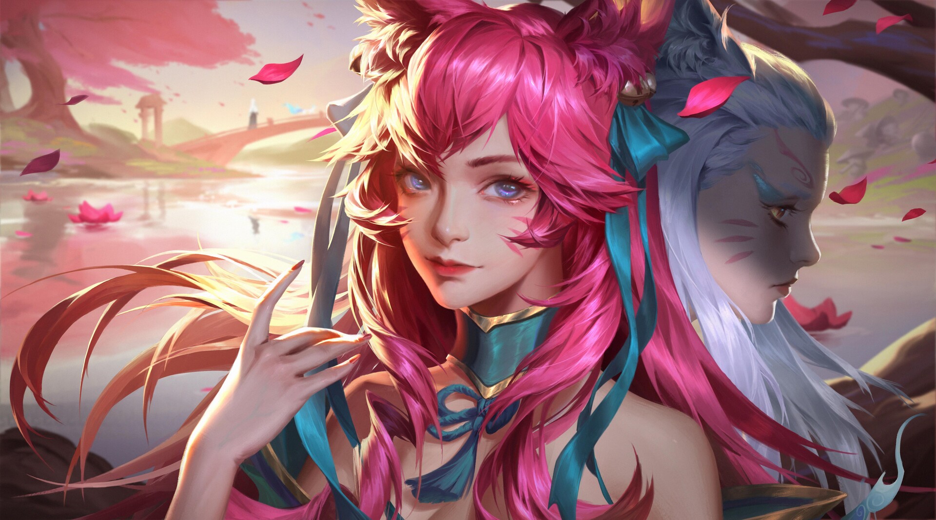 ArtStation - Spirit Blossom Ahri阿狸