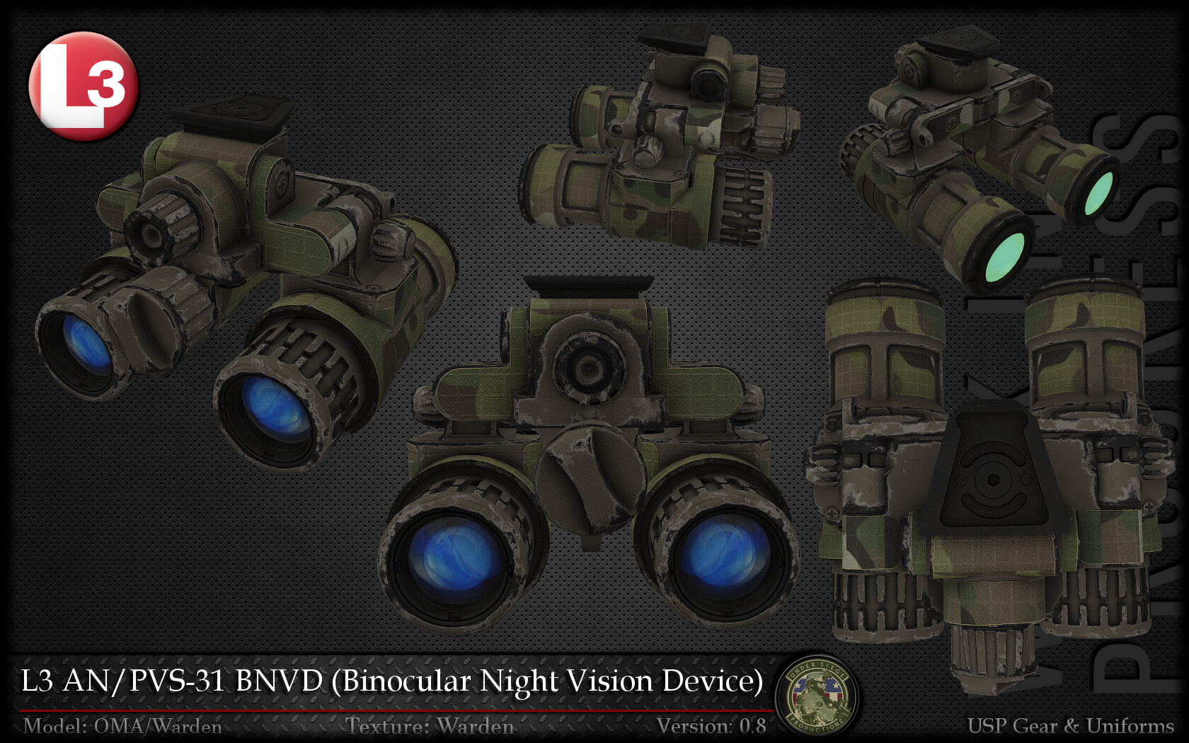 ArtStation - L3 AN/PVS-31A Binocular Night Vision Device
