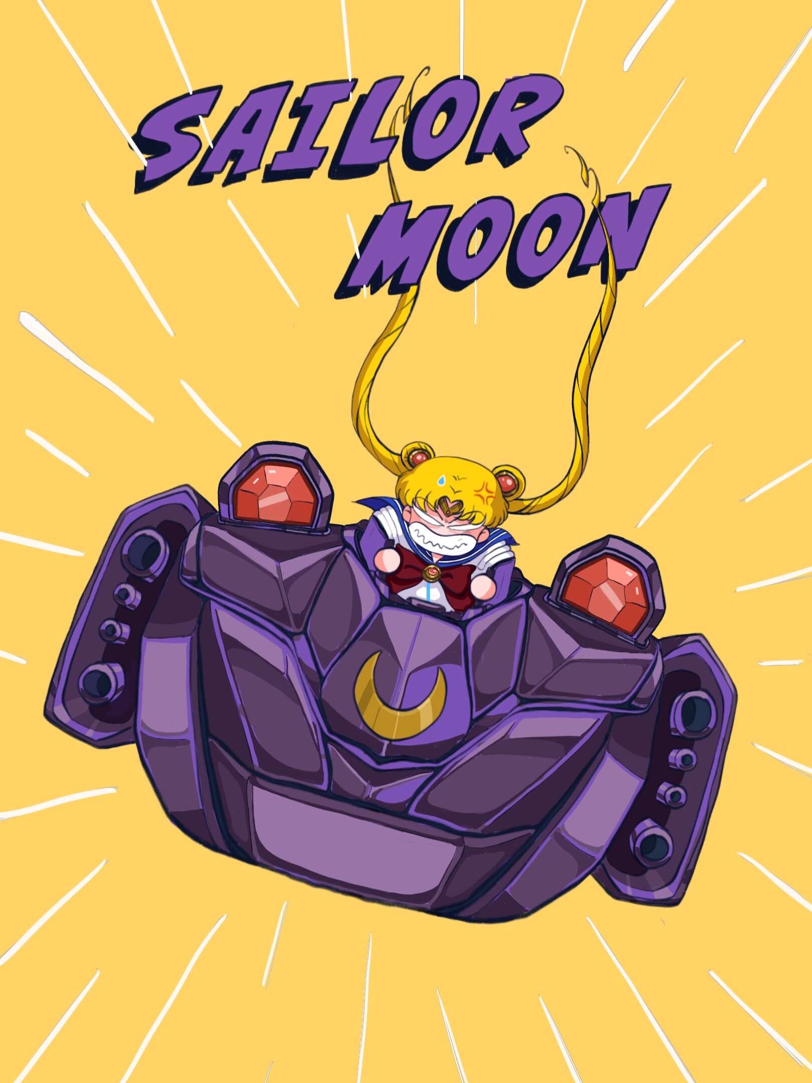 ArtStation - Sailor Moon Mech - 2020