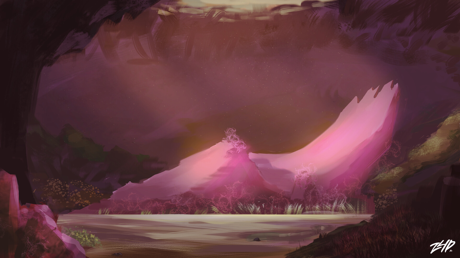 ArtStation - Mysterious Ancient Stone - Environtment Concept Art study