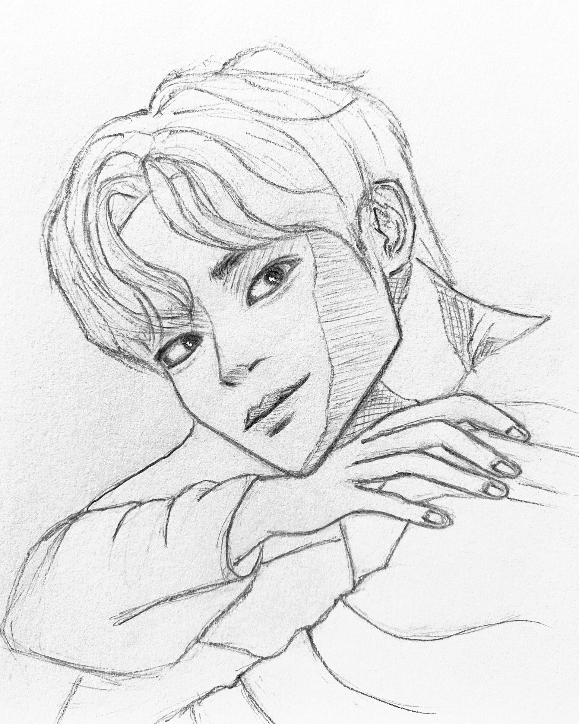 ArtStation - kpop portrait sketches