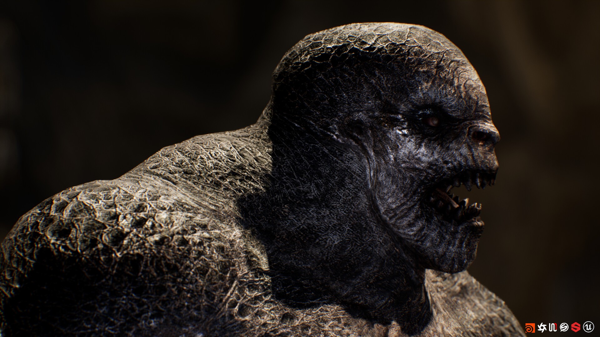 ArtStation - Black Steel Locust Grenadier [Gears of War] [By Unco]