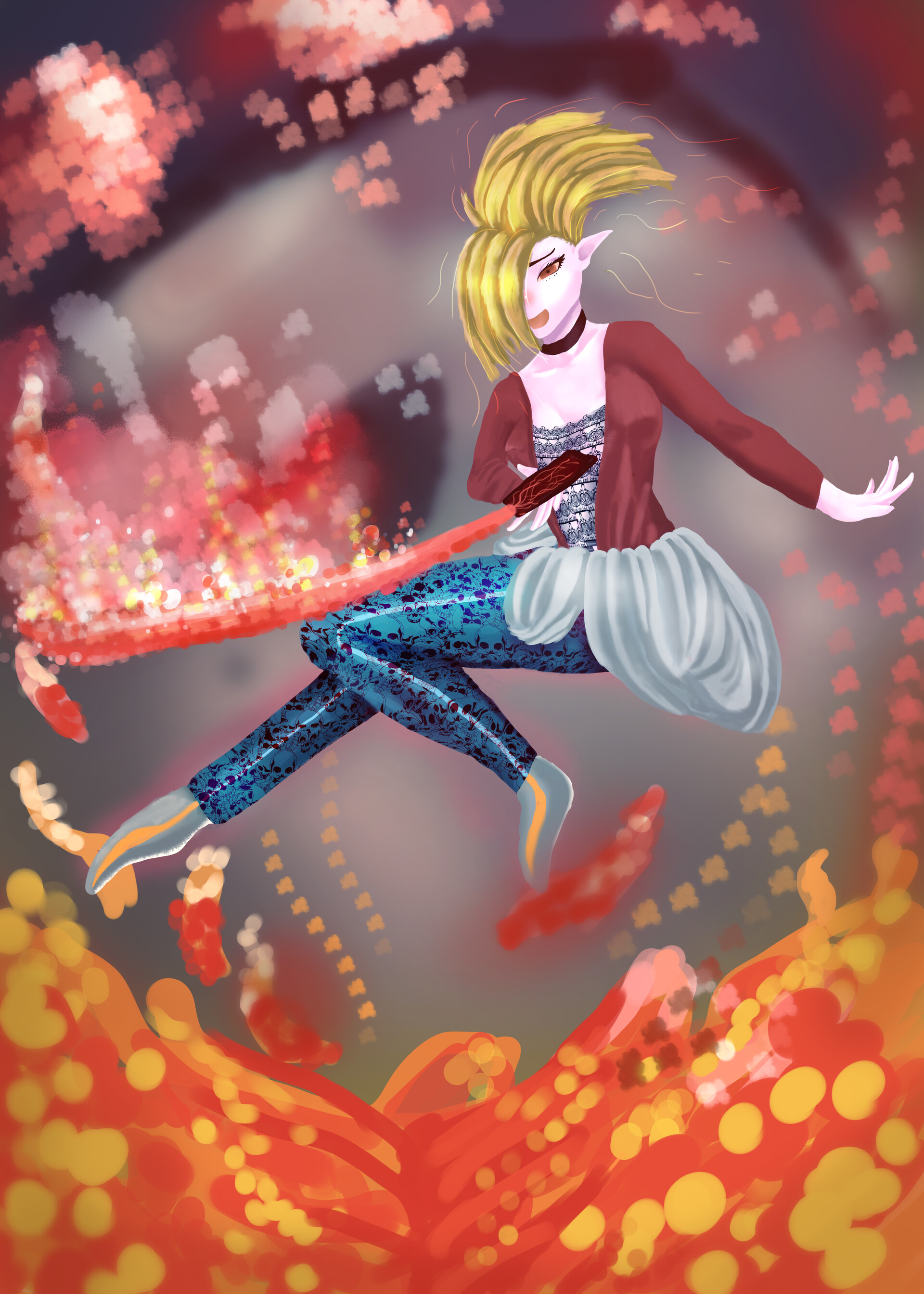 ArtStation - La elfa amorosa y peligrosa