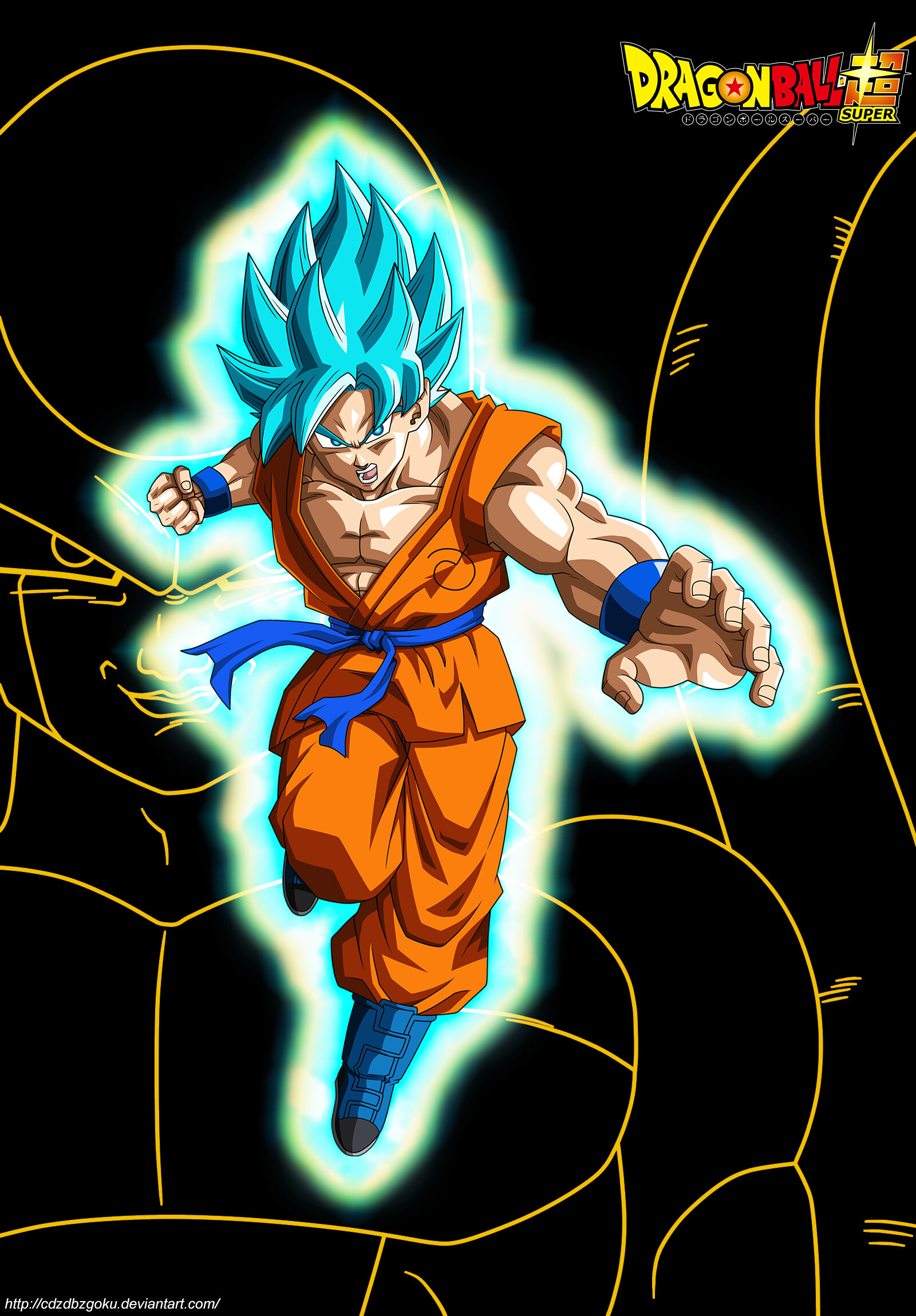 ArtStation - DBS Goku SSGOD Blue
