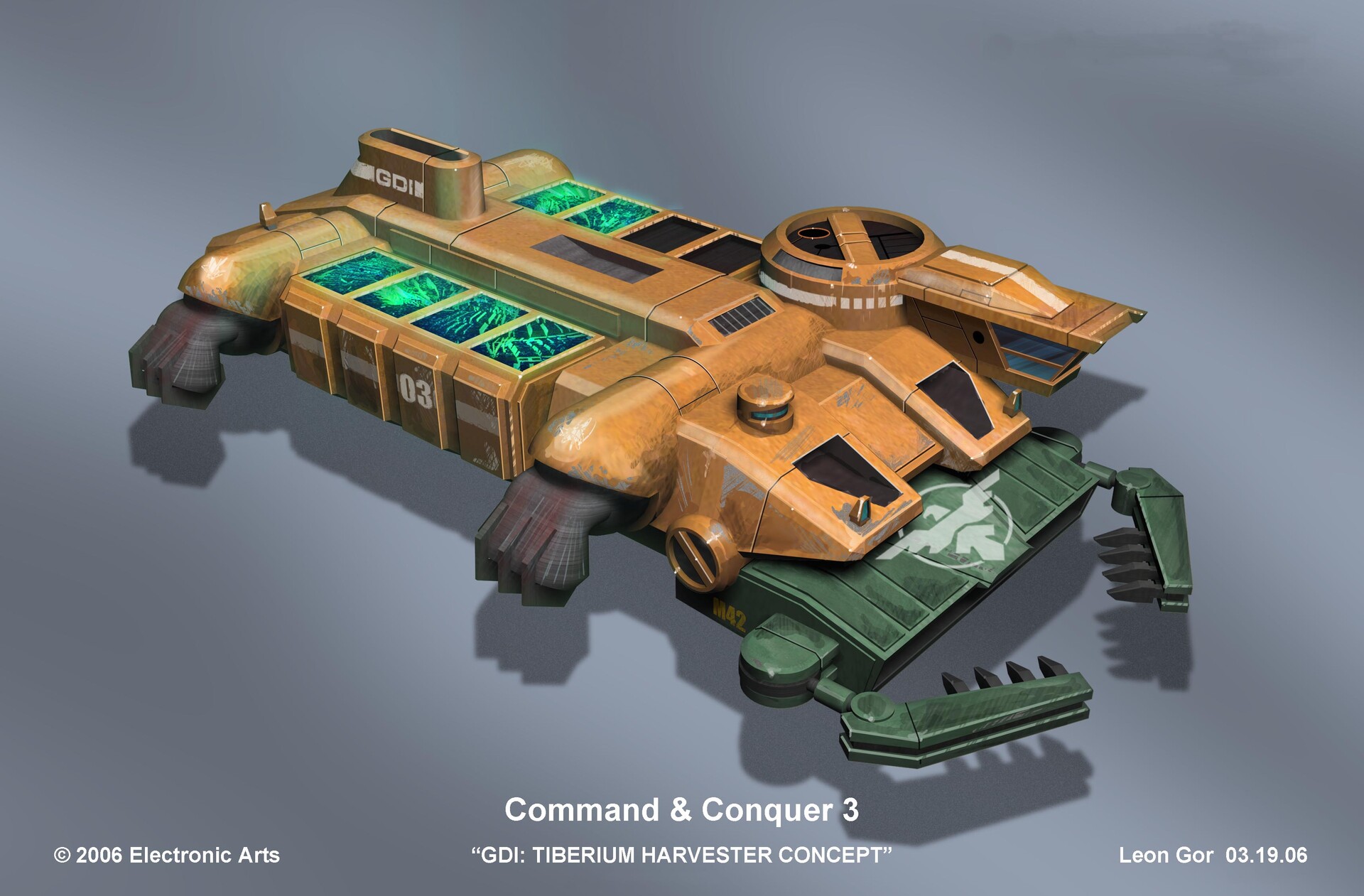 ArtStation - GDI Harvester Concepts (COMMAND & CONQUER 3)