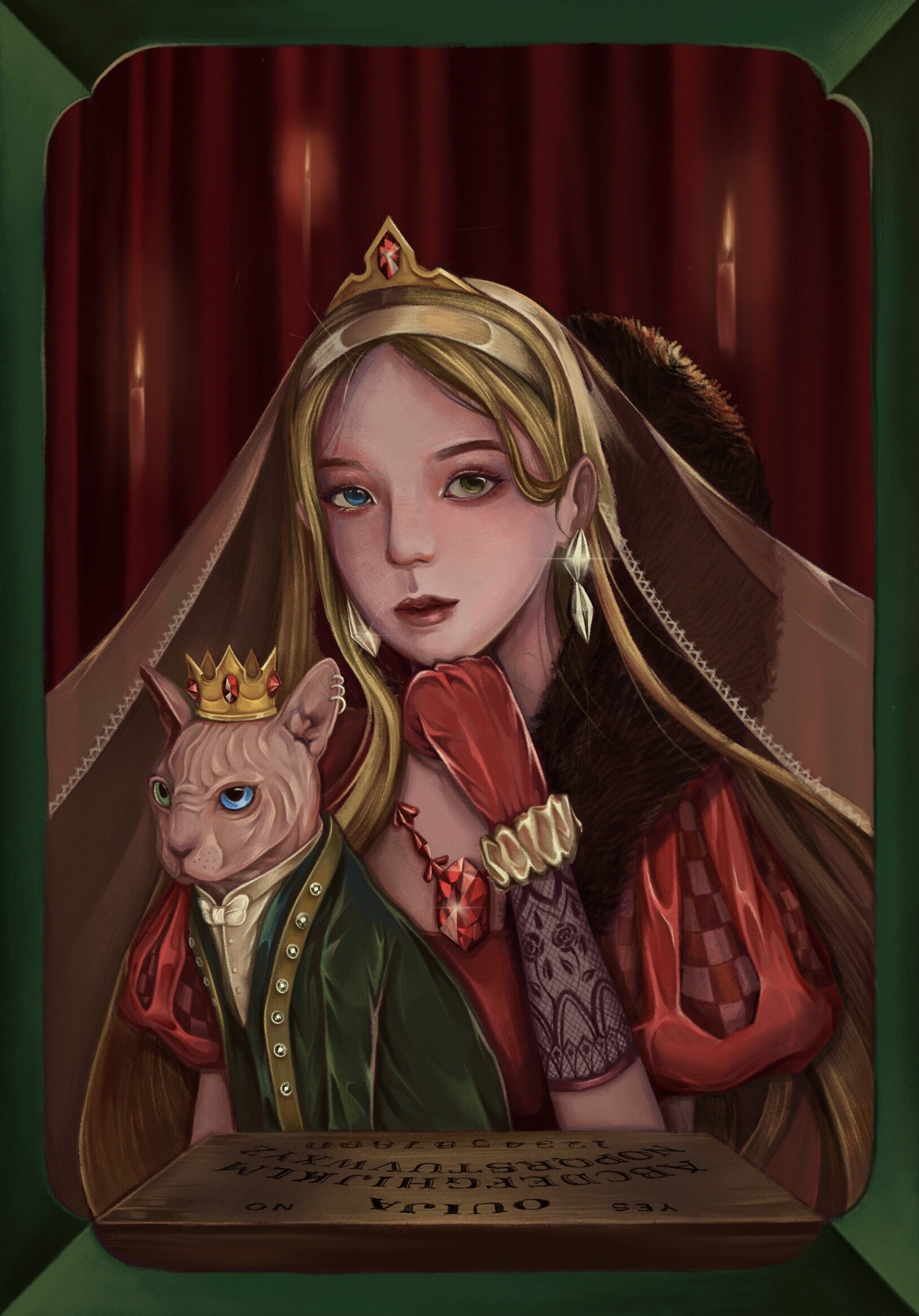 ArtStation - Red Queen - Queendom Project Card
