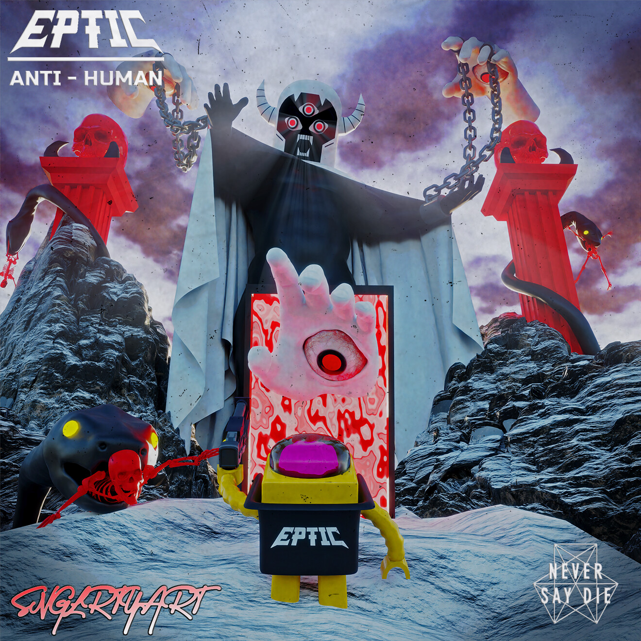 ArtStation - EPTIC - ANTI HUMAN EP FAN-MADE COVER ART