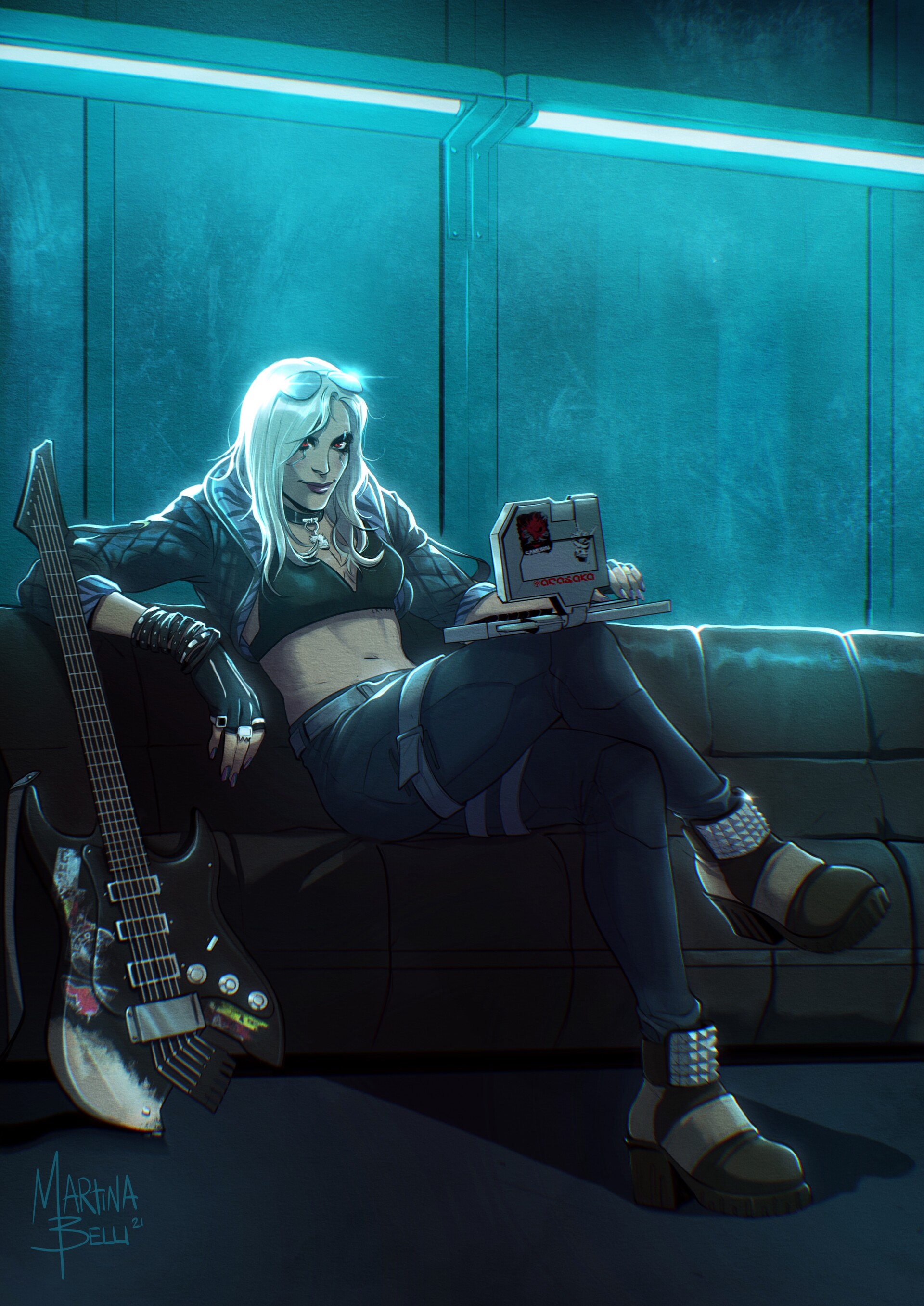 ArtStation - Cyberpunk 2077 V - Commission