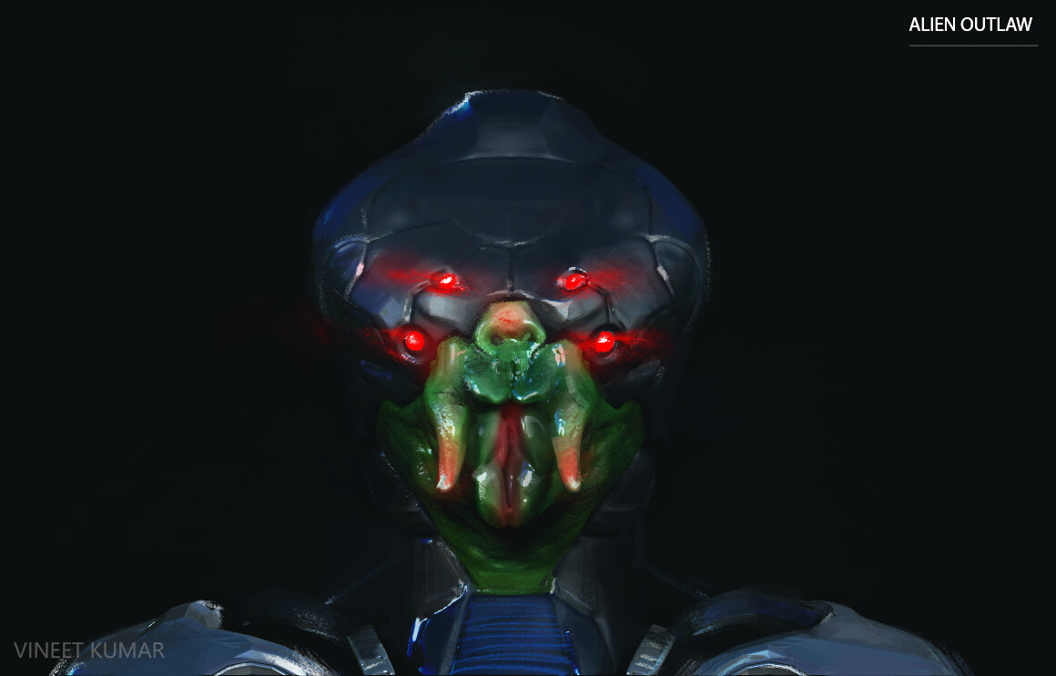 Vineet Kumar - ALIEN OUTLAW : CHARACTER DESIGN